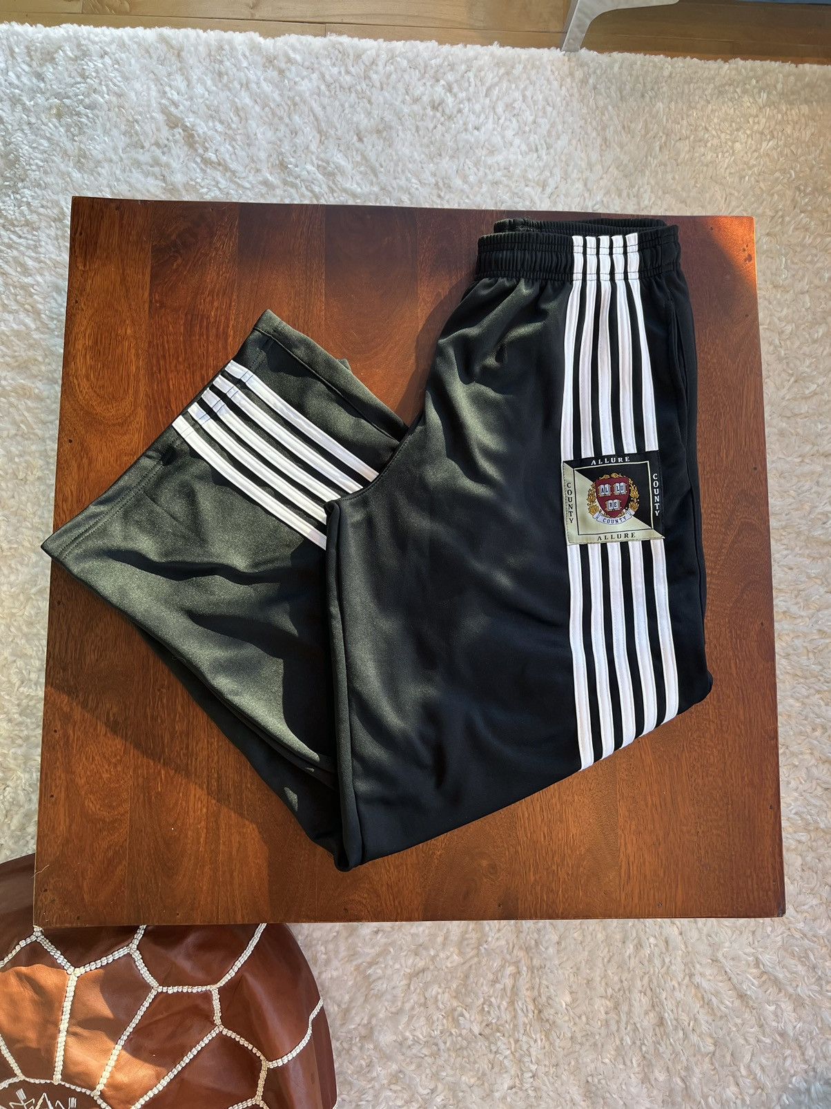 Designer × Other × Streetwear Black Allure county "CREST" Trackpants ...