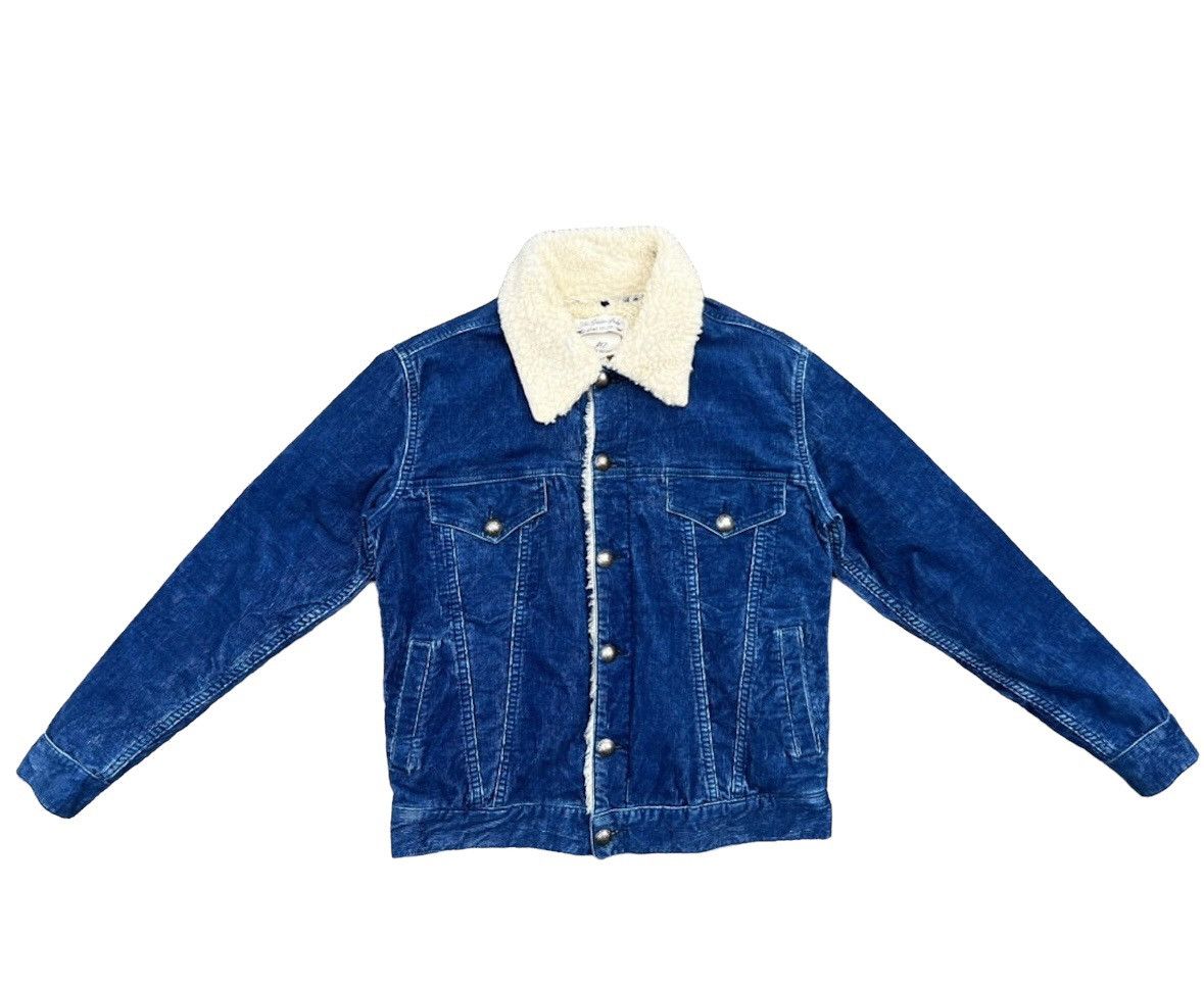 Japanese Brand Remi Relief Japan Sherpa Lined Corduroy Trucker Jacket ...