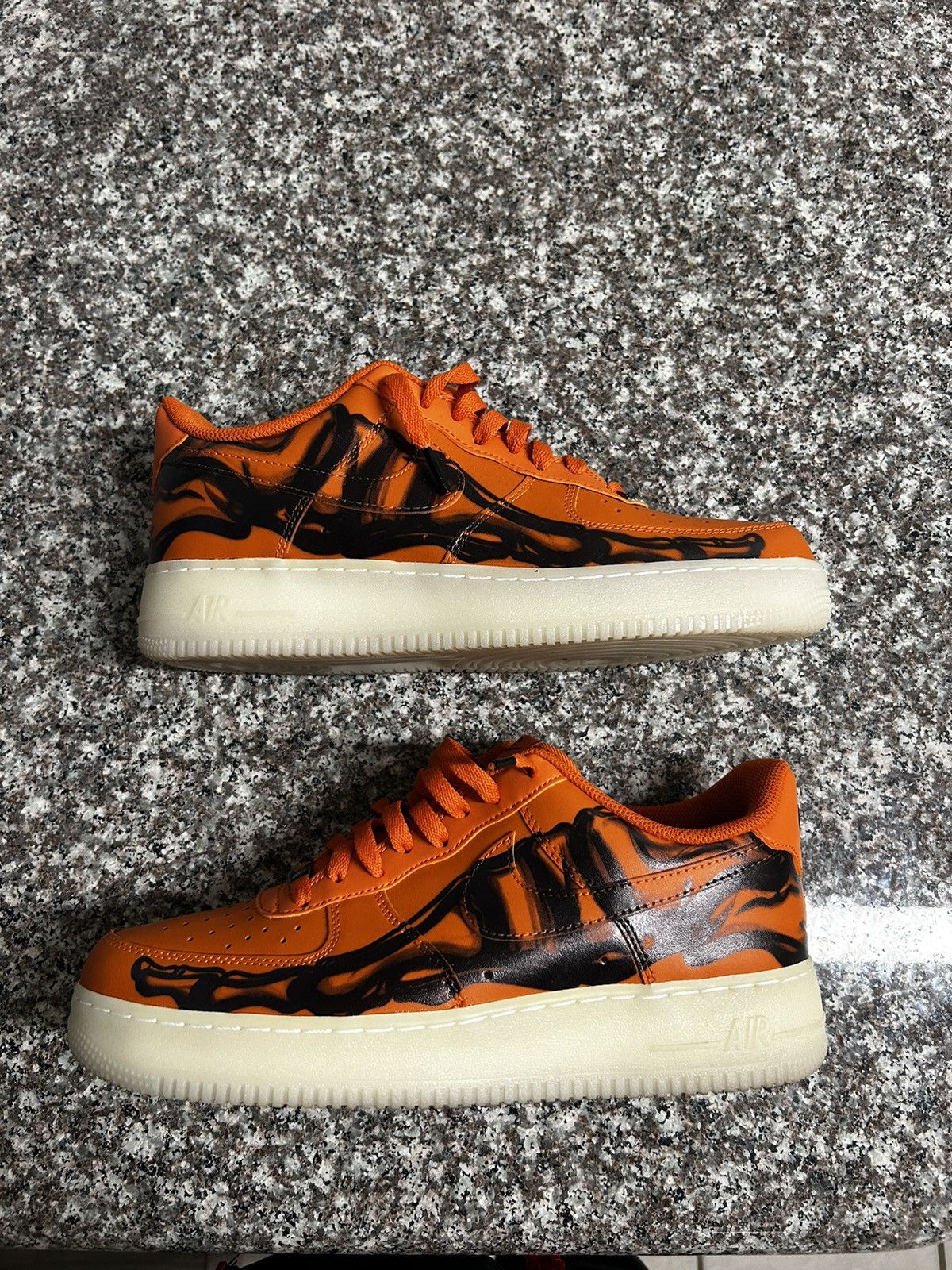 Nike Orange Skeleton Air Force 1 | Grailed