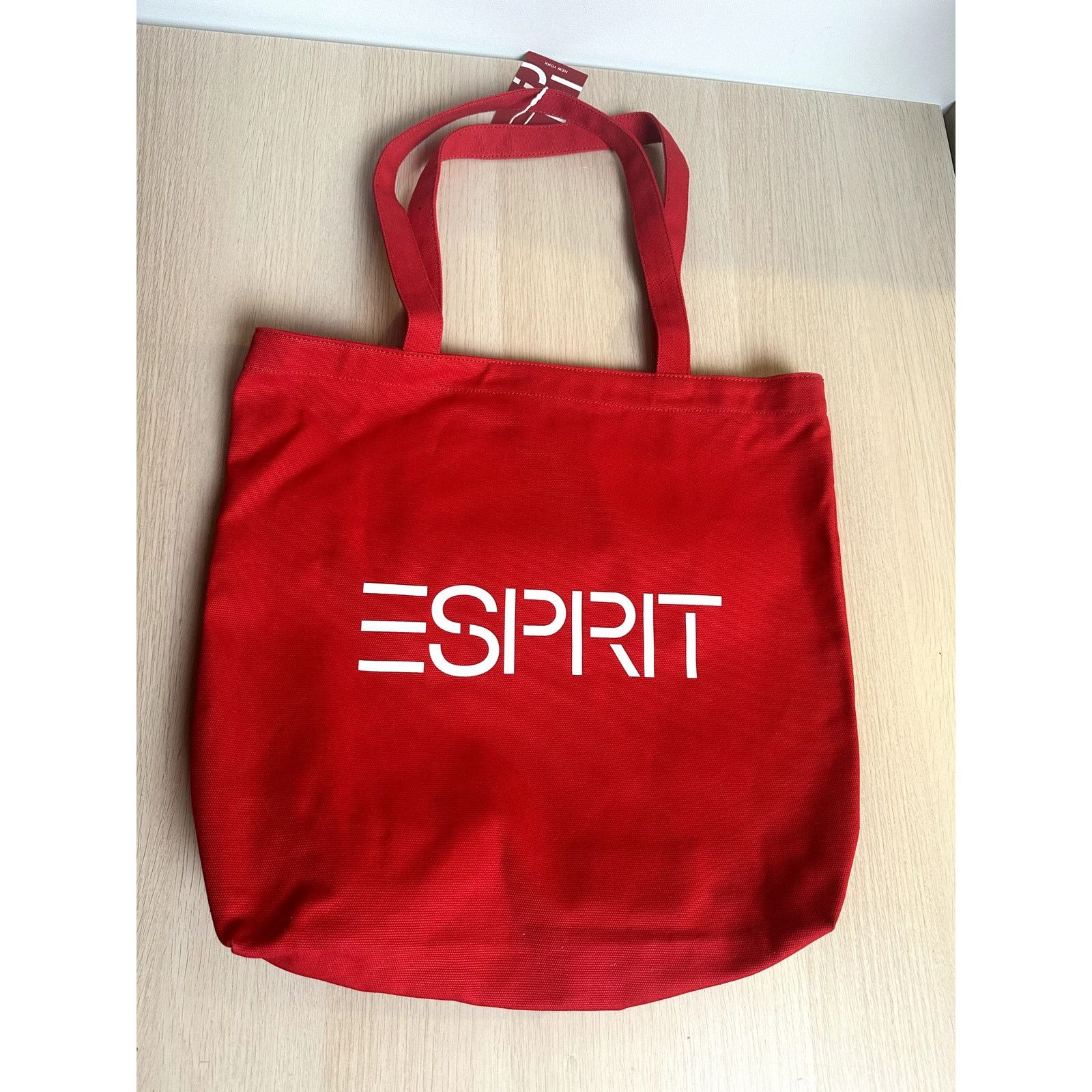 Esprit RARE and OFFICIAL Red Esprit 90s / Y2K Canvas Tote Bag - NEW ...