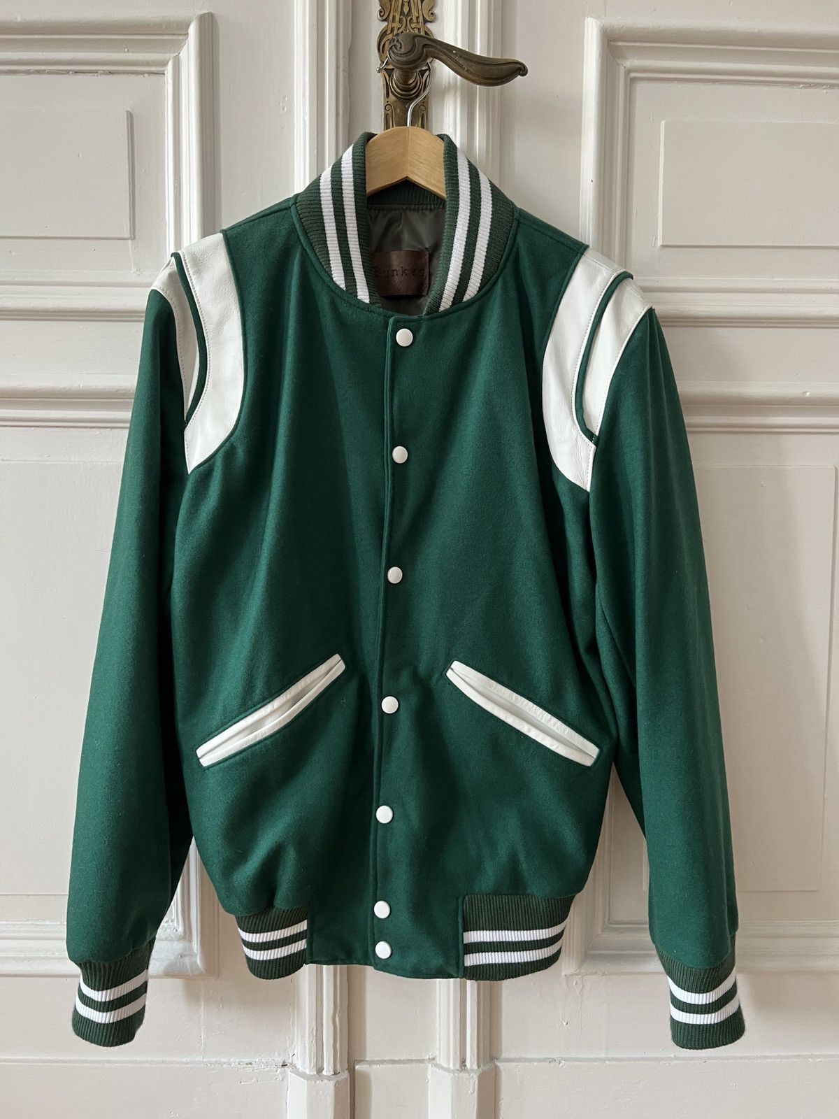 Italian Designers SLP teddy dupe varsity jacket made in Italy | Grailed