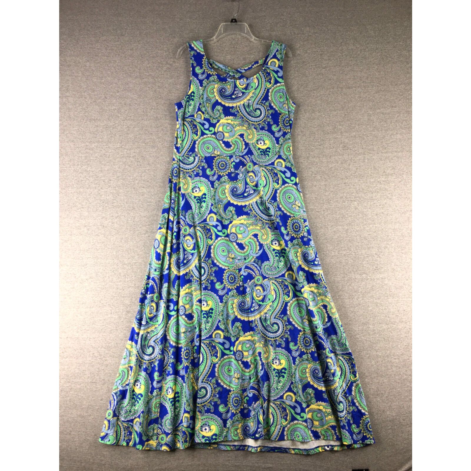 Talbots Talbots Dress Womens Large Maxi Paisley Long Mature Party ...