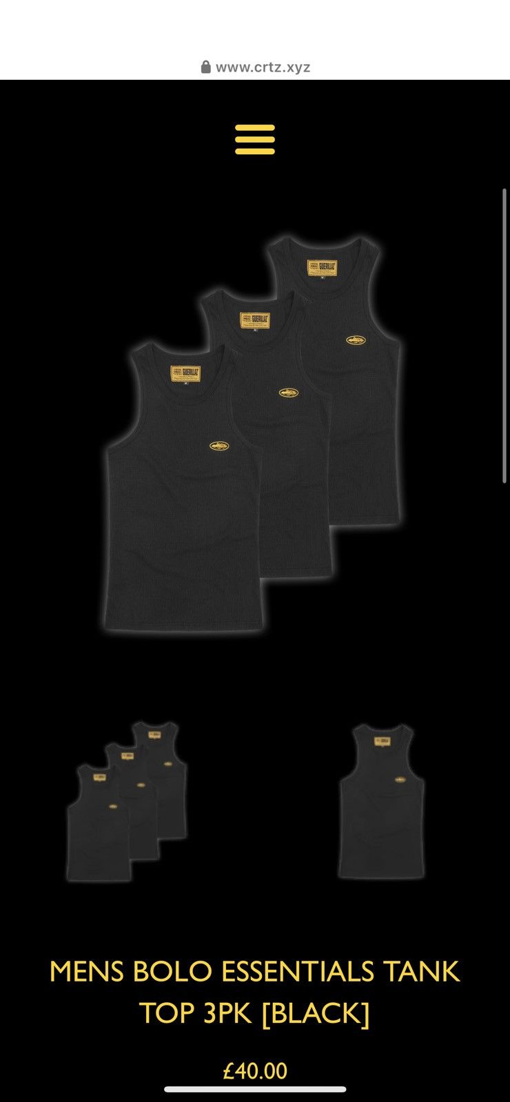 Corteiz 2 brand new bolo tanks | Grailed