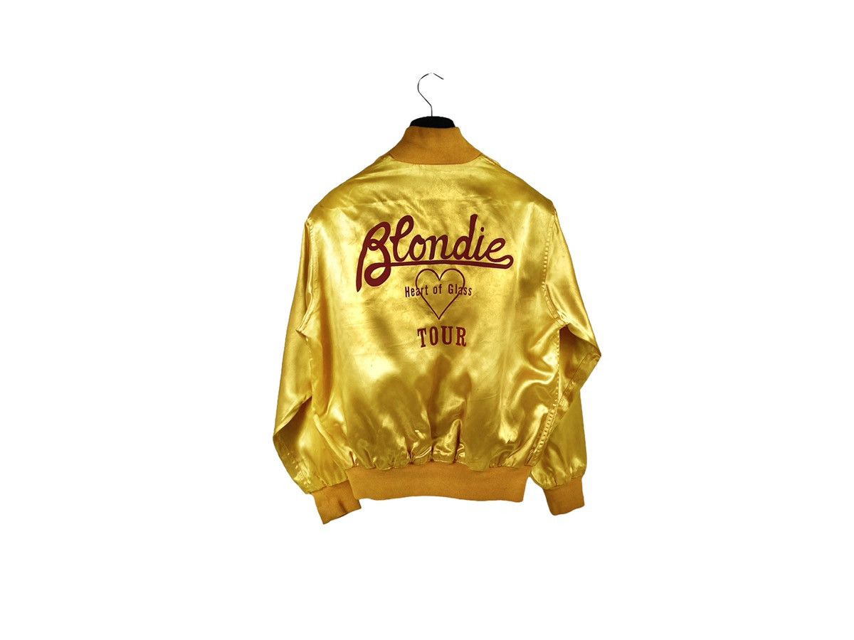Vintage vintage BLONDIE Heart of Glass Satin Jacket Gold World Tour ...