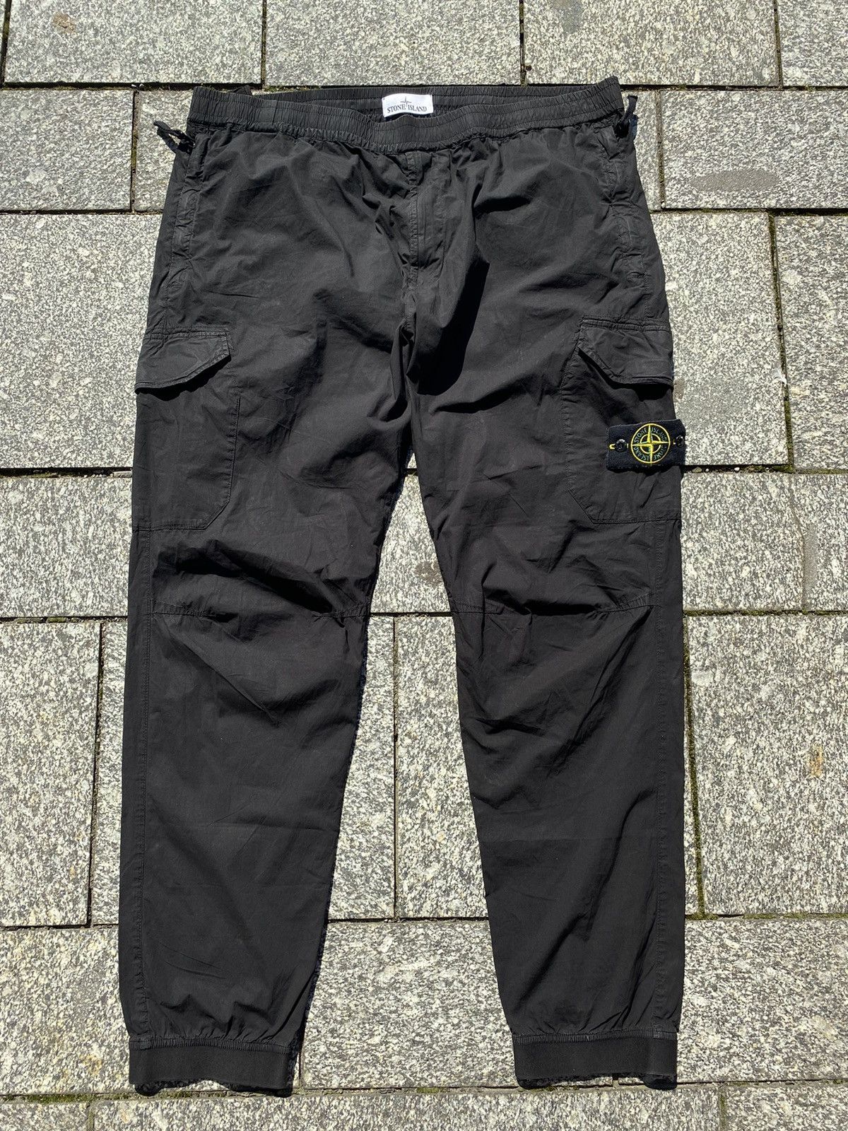 Stone Island × Streetwear Stone island SS20 Black Cargo Pants | Grailed