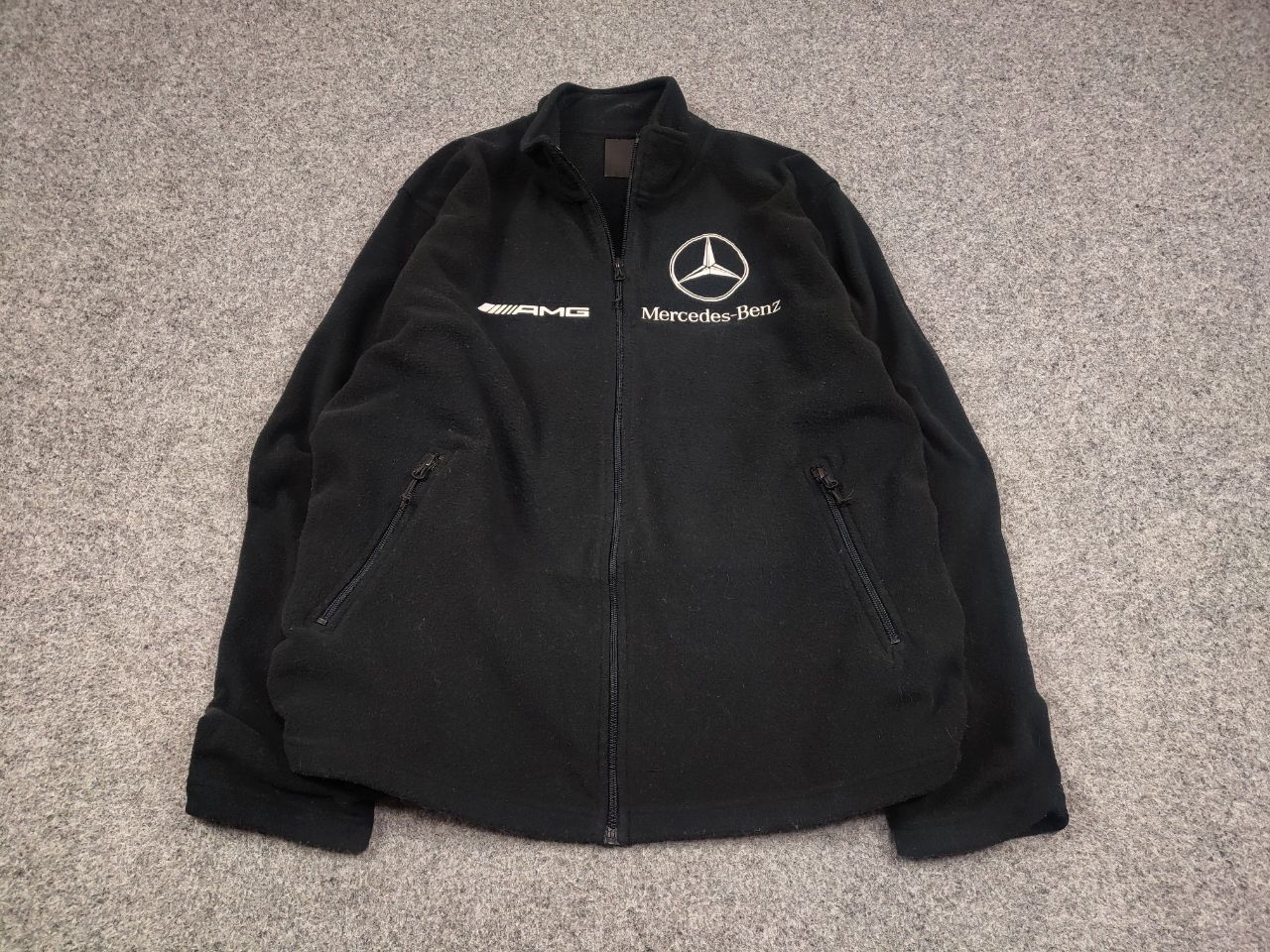 Vintage Vintage Mercedes-Benz AMG Light Zip Fleece Racing Jacket | Grailed