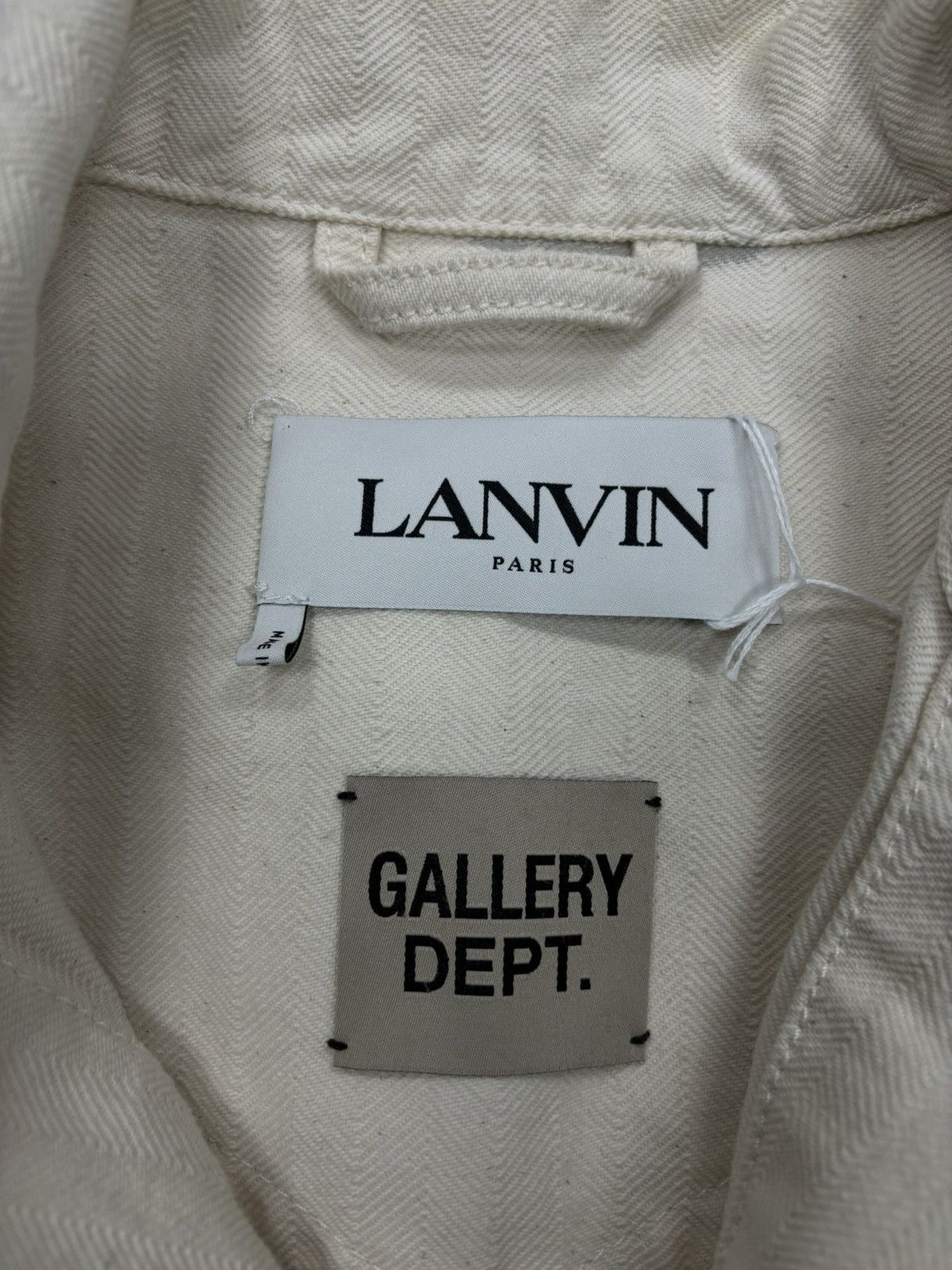 Lanvin Lanvin Gallery Dept Jean Jacket tan small | Grailed