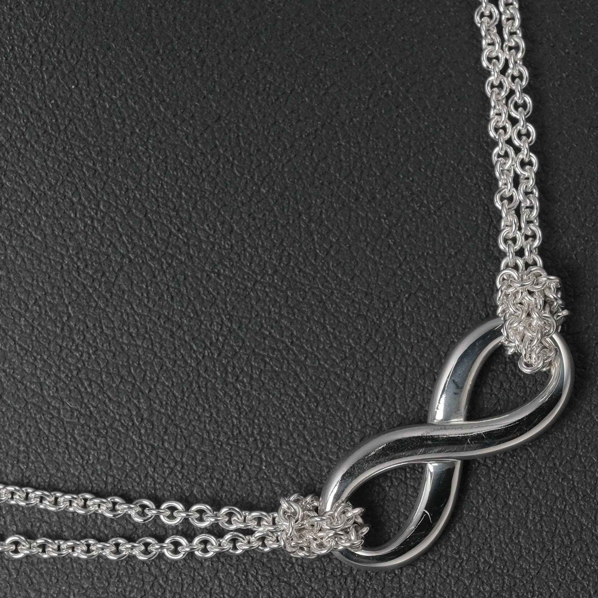 Tiffany & Co. Tiffany Necklace Infinity Double Chain Silver 925 TIFFANY ...