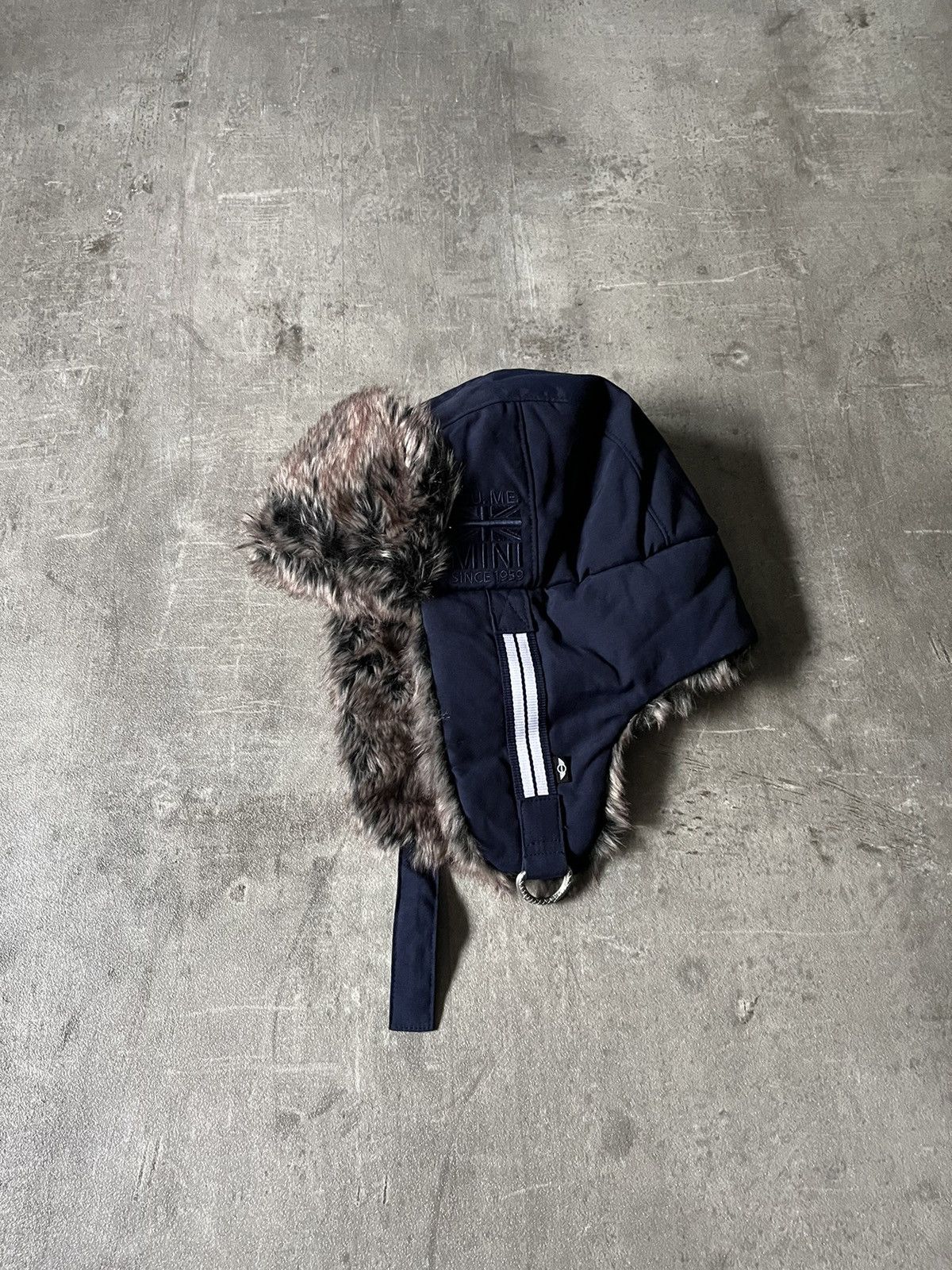 Rare × Streetwear × Vintage Vintage Mini Cooper navy ushanka rare | Grailed