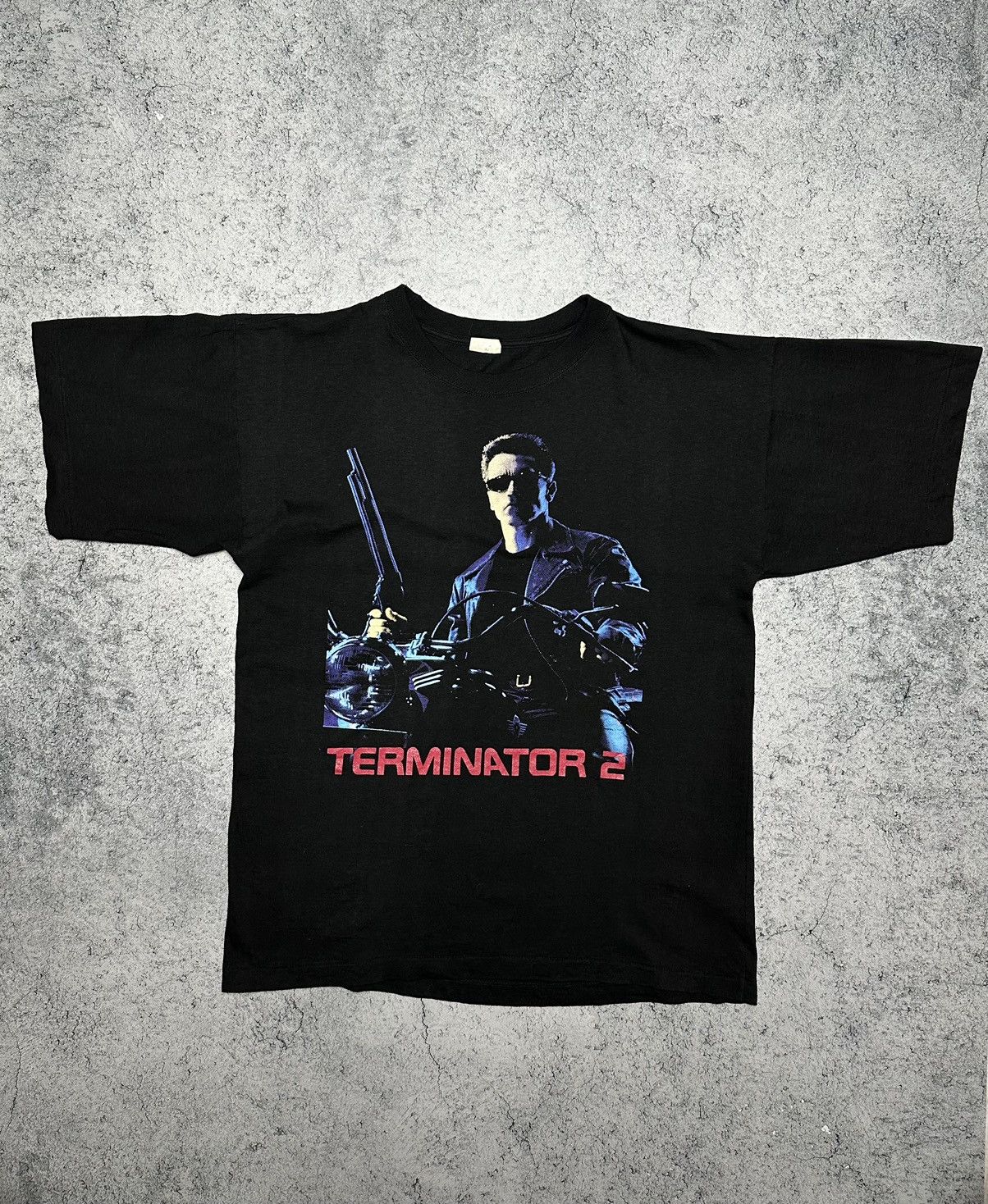 Movie × Vintage Vintage Terminator 2 90s Movie Graphic Promo T-shirt ...