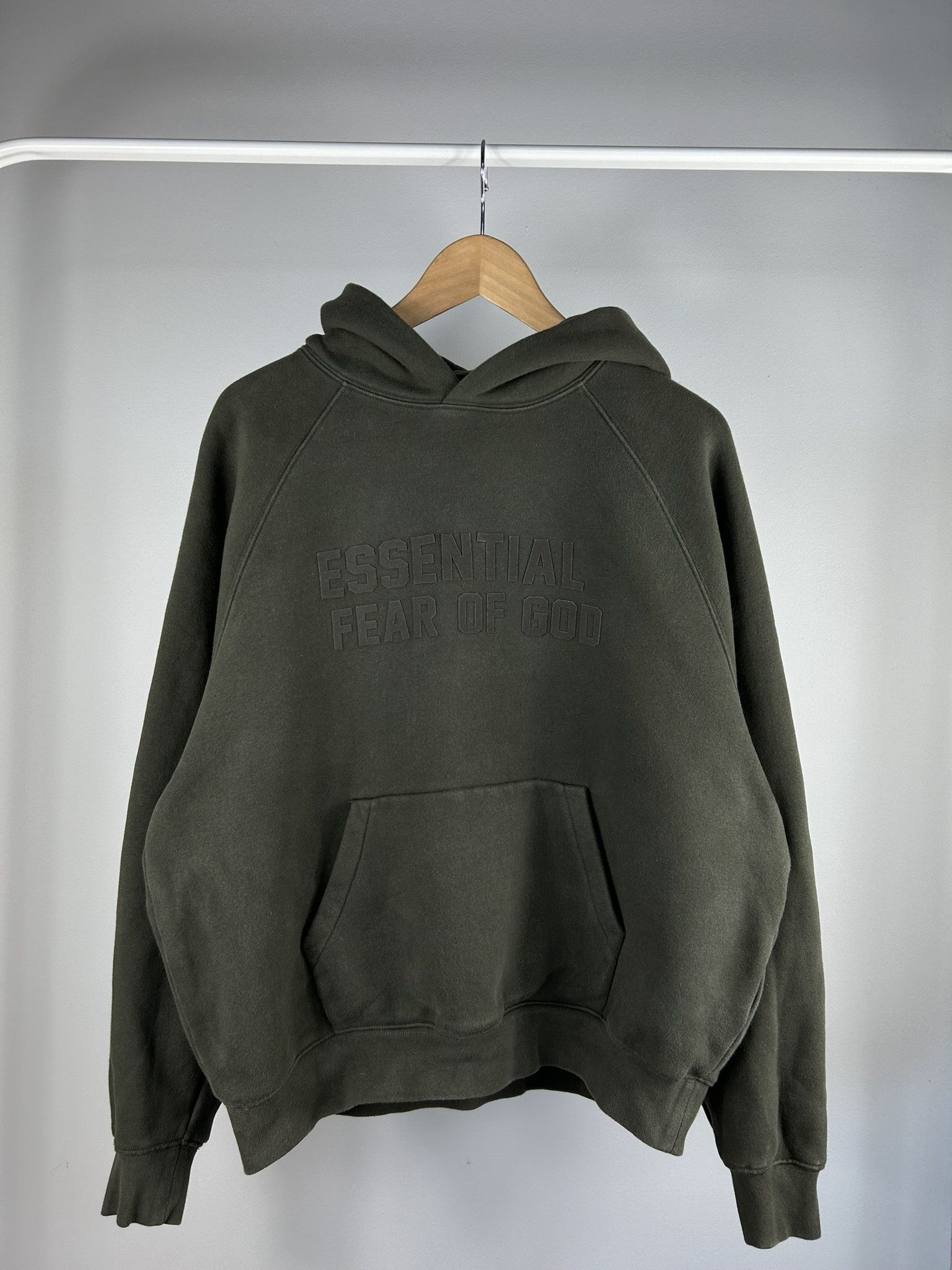 Essentials × Fear of God × Streetwear Essentials FOG hoodie big logo ...