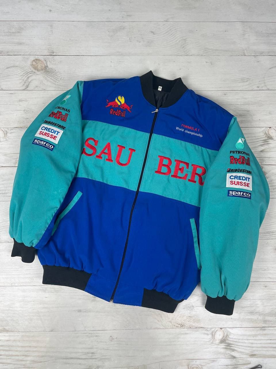 Racing × Red Bull × Vintage Vintage Red Bull Sauber F1 Racing Bomber ...