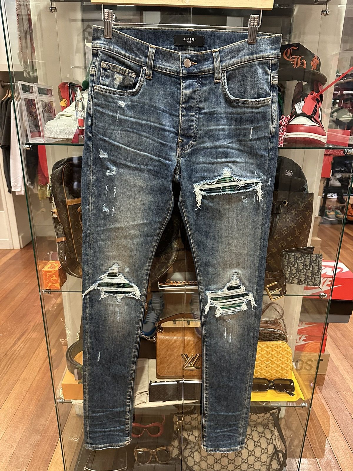 Amiri Amiri MX1 flannel patch | Grailed