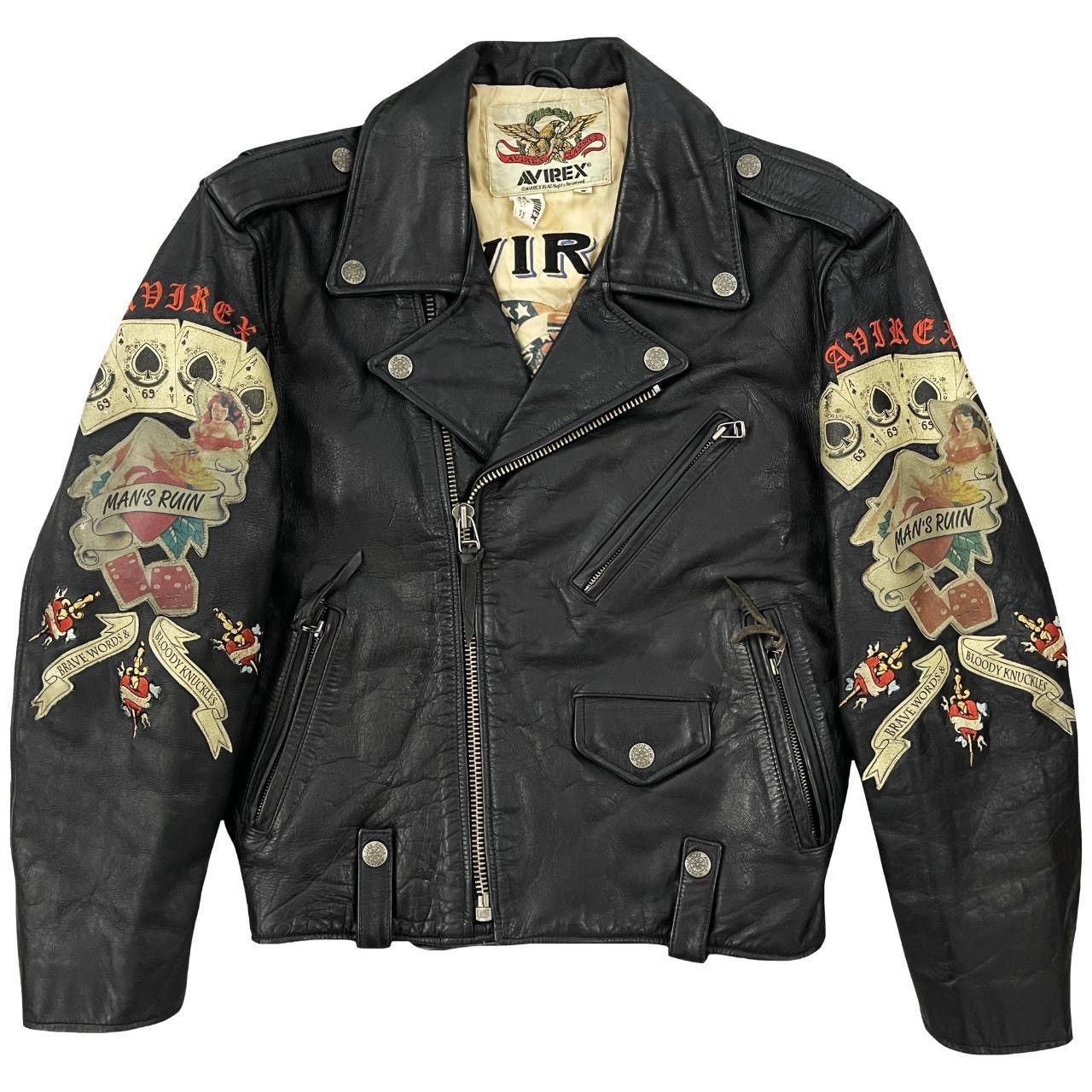 Avirex Avirex Leather Biker Jacket | Grailed