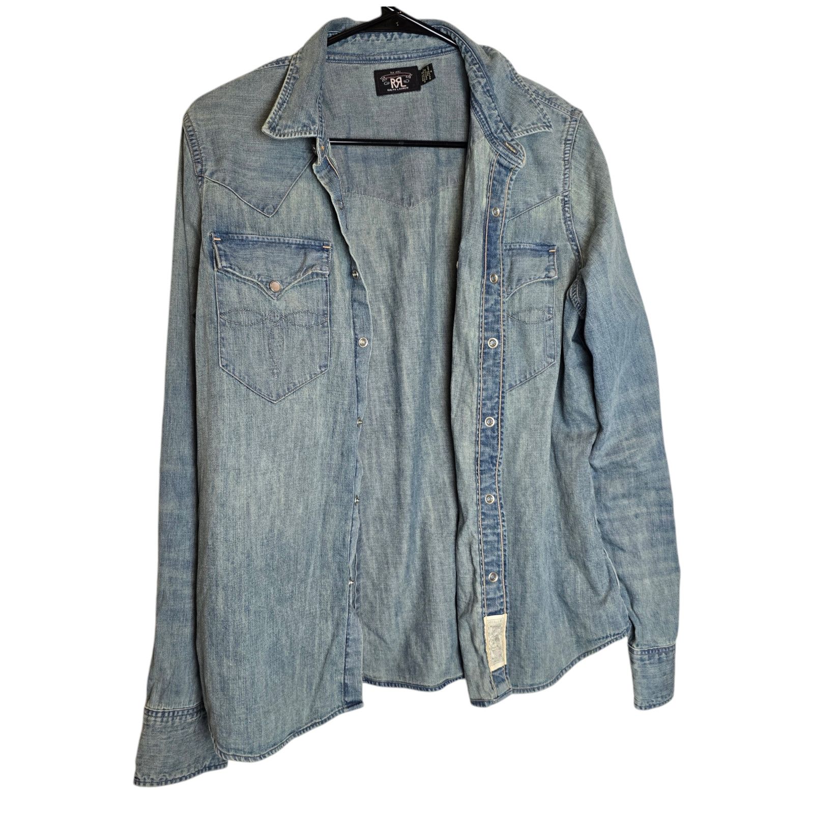RRL Ralph Lauren Double RL Ralph Lauren RRL Women's Western Denim Shirt ...