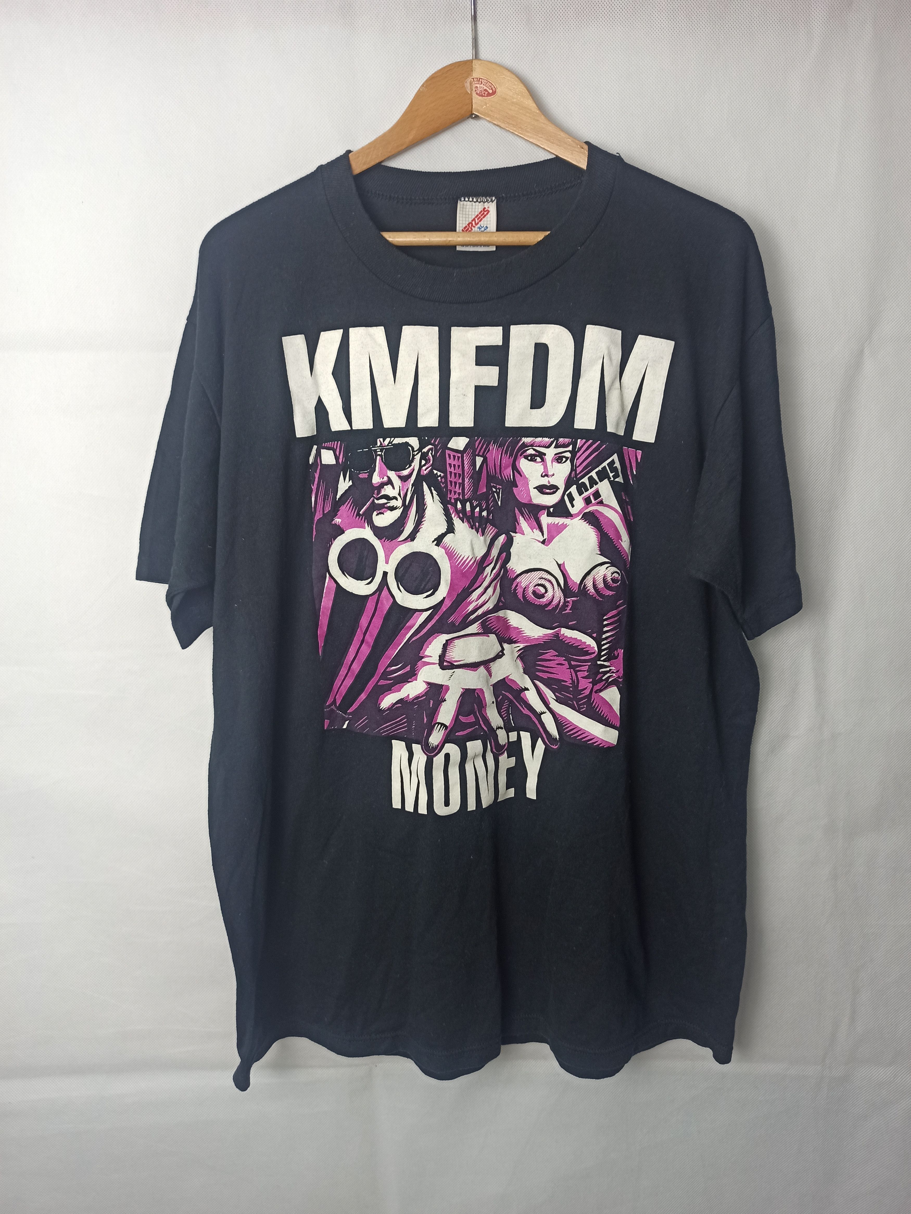 Jerzees KMFDM Money album industrial 90s band vintage rare t-shirt ...