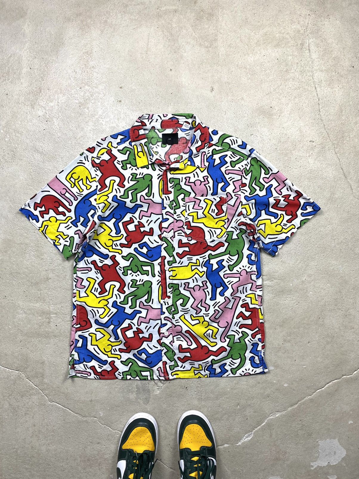 Japanese Brand × Keith Haring × Streetwear Vintage Keith Haring Shirt ...