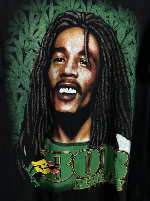 Vintage 00s Vintage Bob Marley Rasta Big Logo Short Sleeve T-Shirt ...