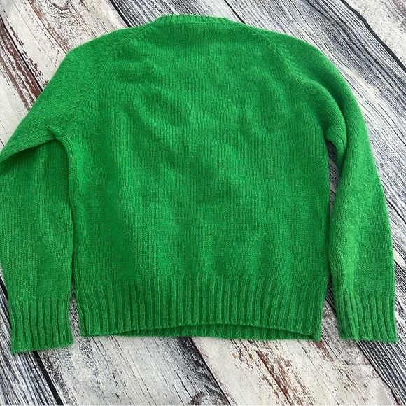 Vintage Shetland-Miss 100% Wool Kelly Green Sweater | Grailed