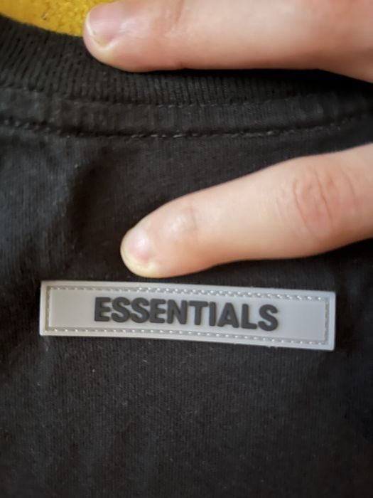 Fear of God Essentials Rubber Logo TShirt | Grailed