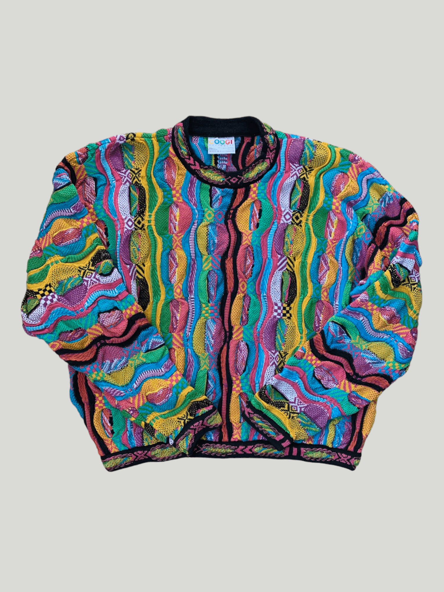Coogi Rare Biggie Smalls Colored Coogi Sweater | Grailed