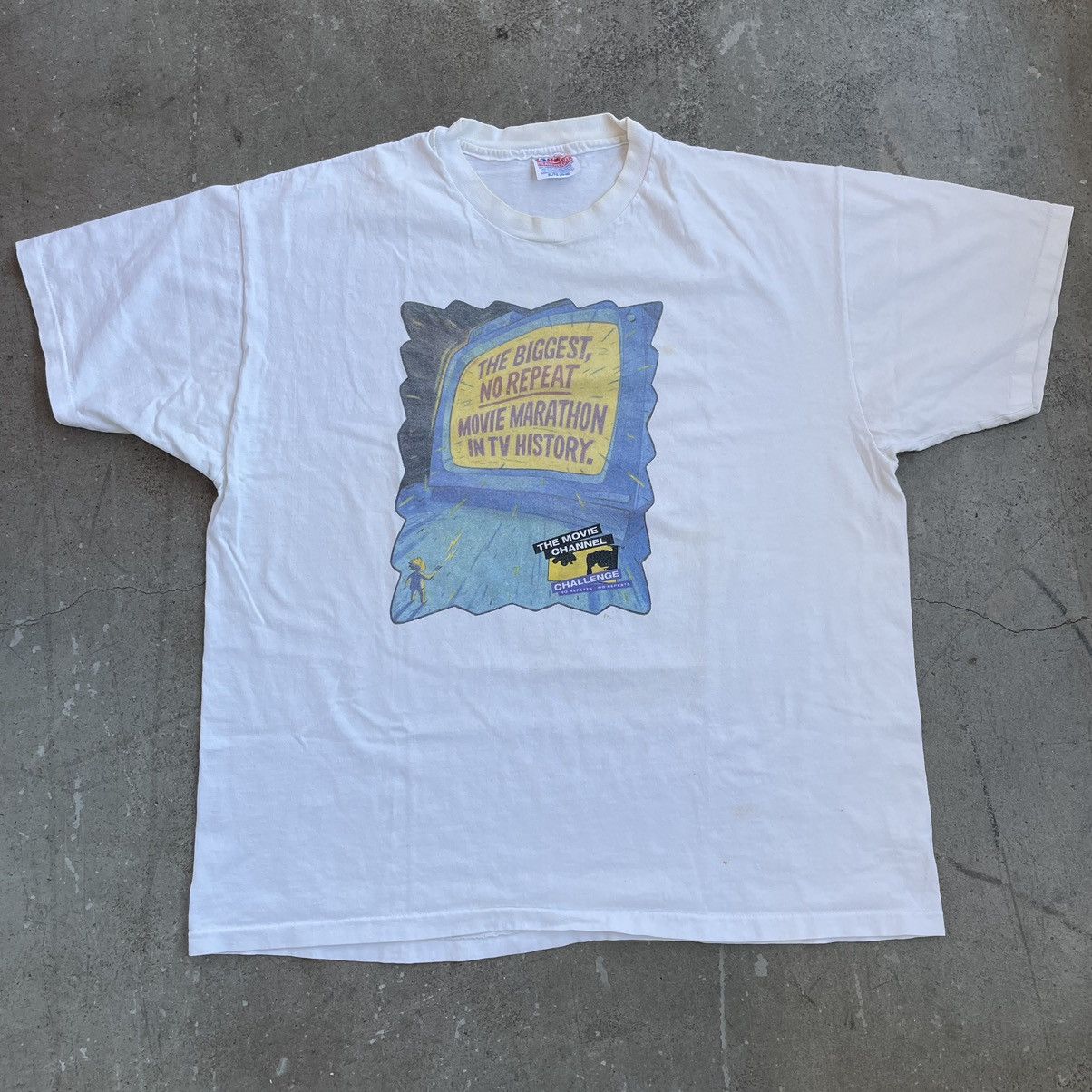 Vintage 1990s The Movie Channel Challenge Promo Tee Shirt Cast Crew ...