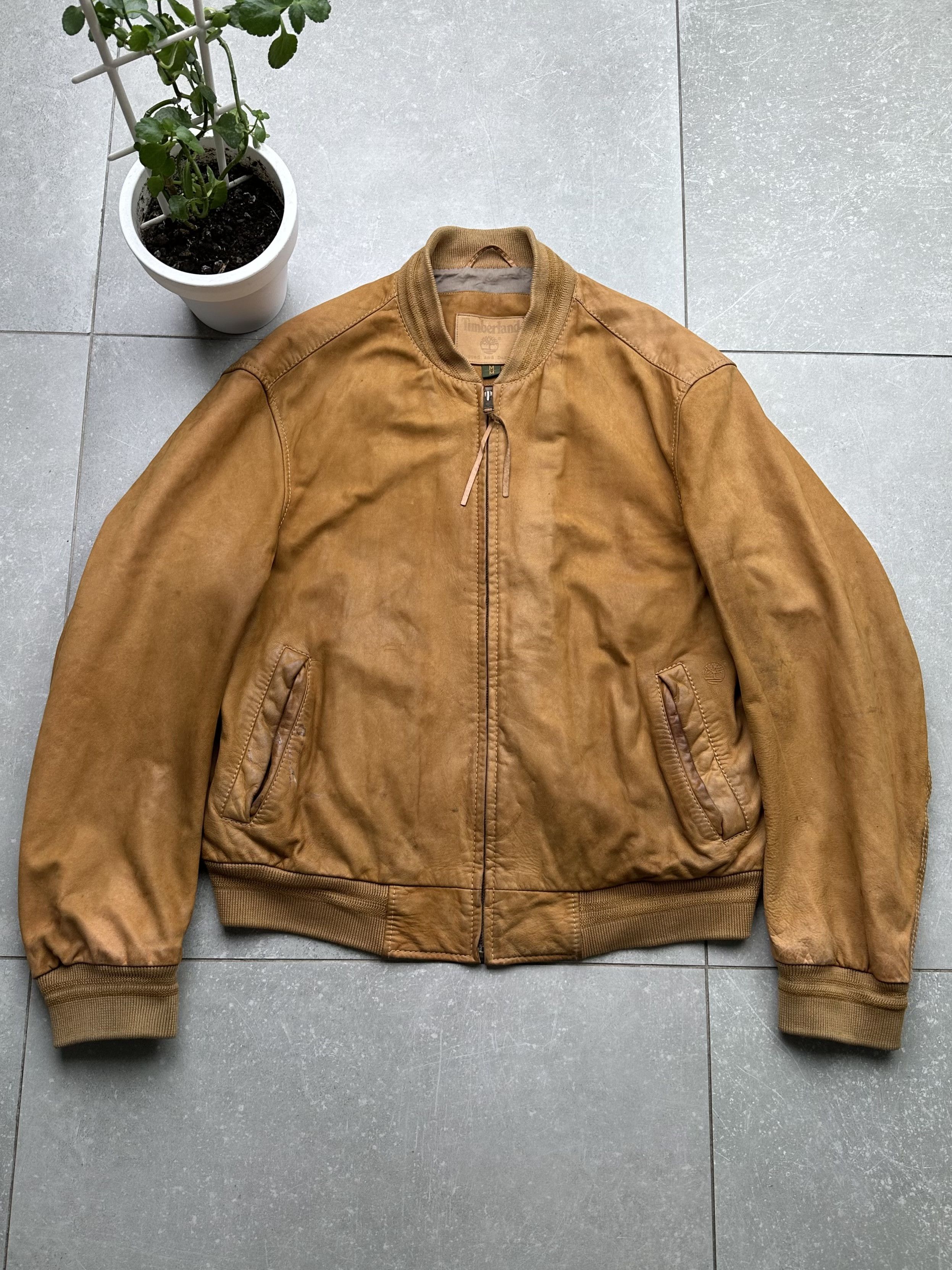 Genuine Leather × Leather Jacket × Timberland Timberland Genuine ...