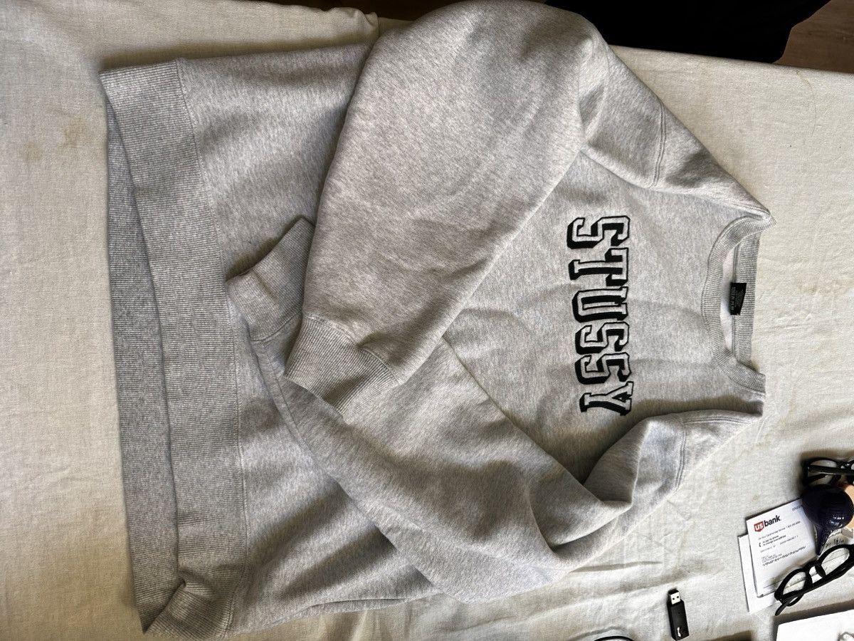 Stussy STUSSY BLOCK LOGO RARE VINTAGE SWEATSHIRT | Grailed