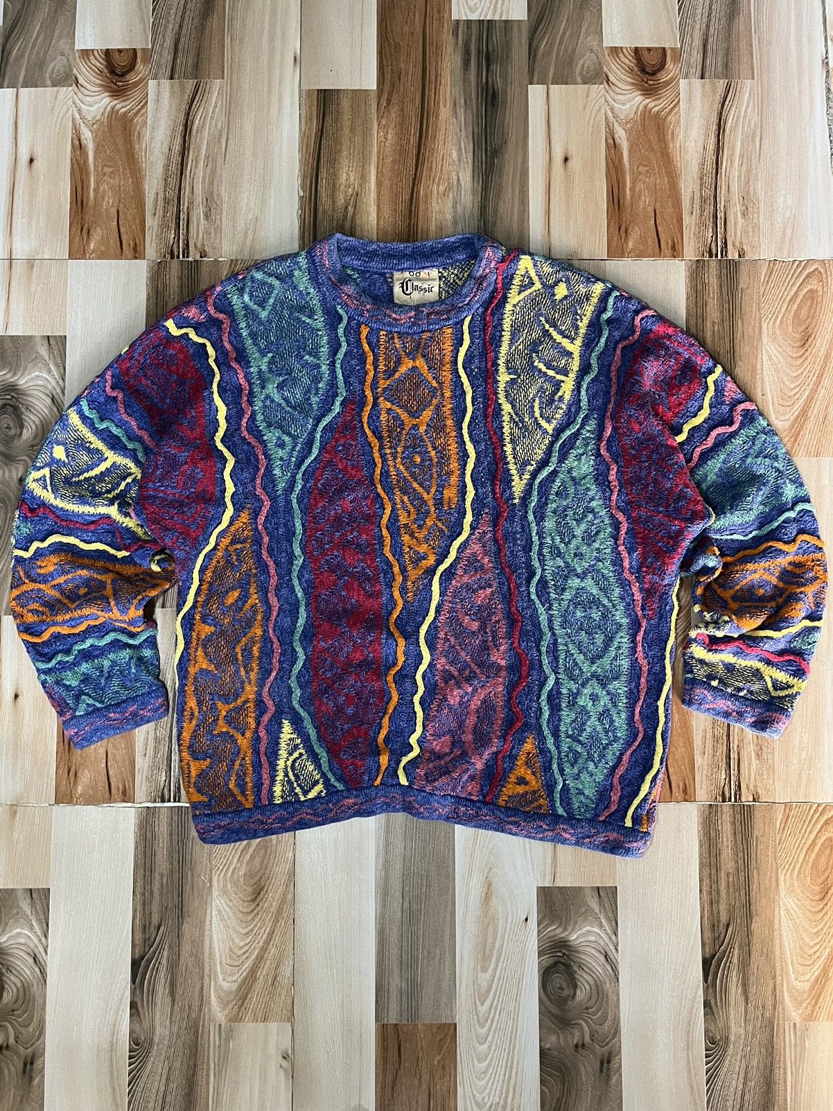Vintage 90s Coogi Classic 3D Cable Knit Sweater | Grailed