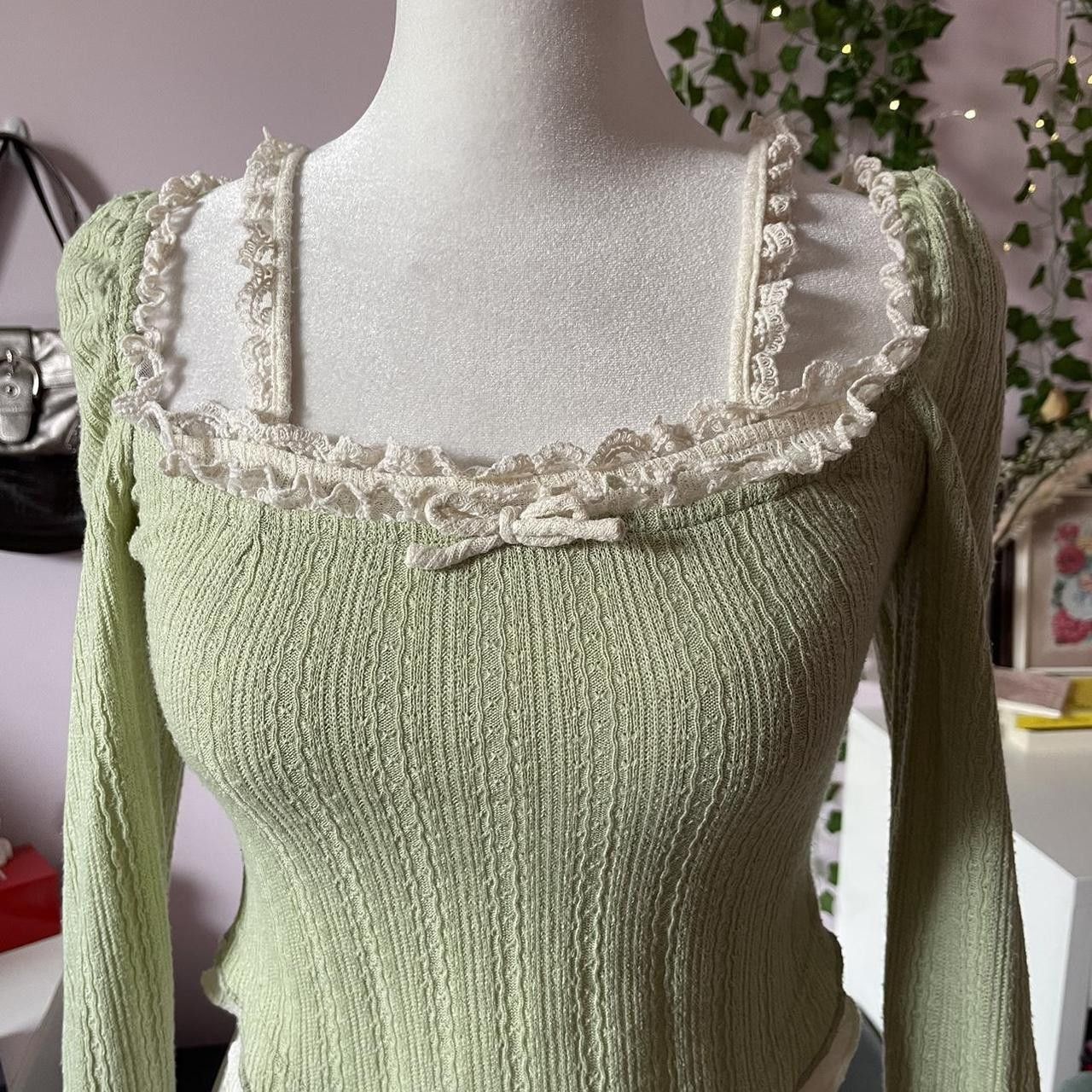 Other Green Milkmaid/Cottagecore Top | Grailed