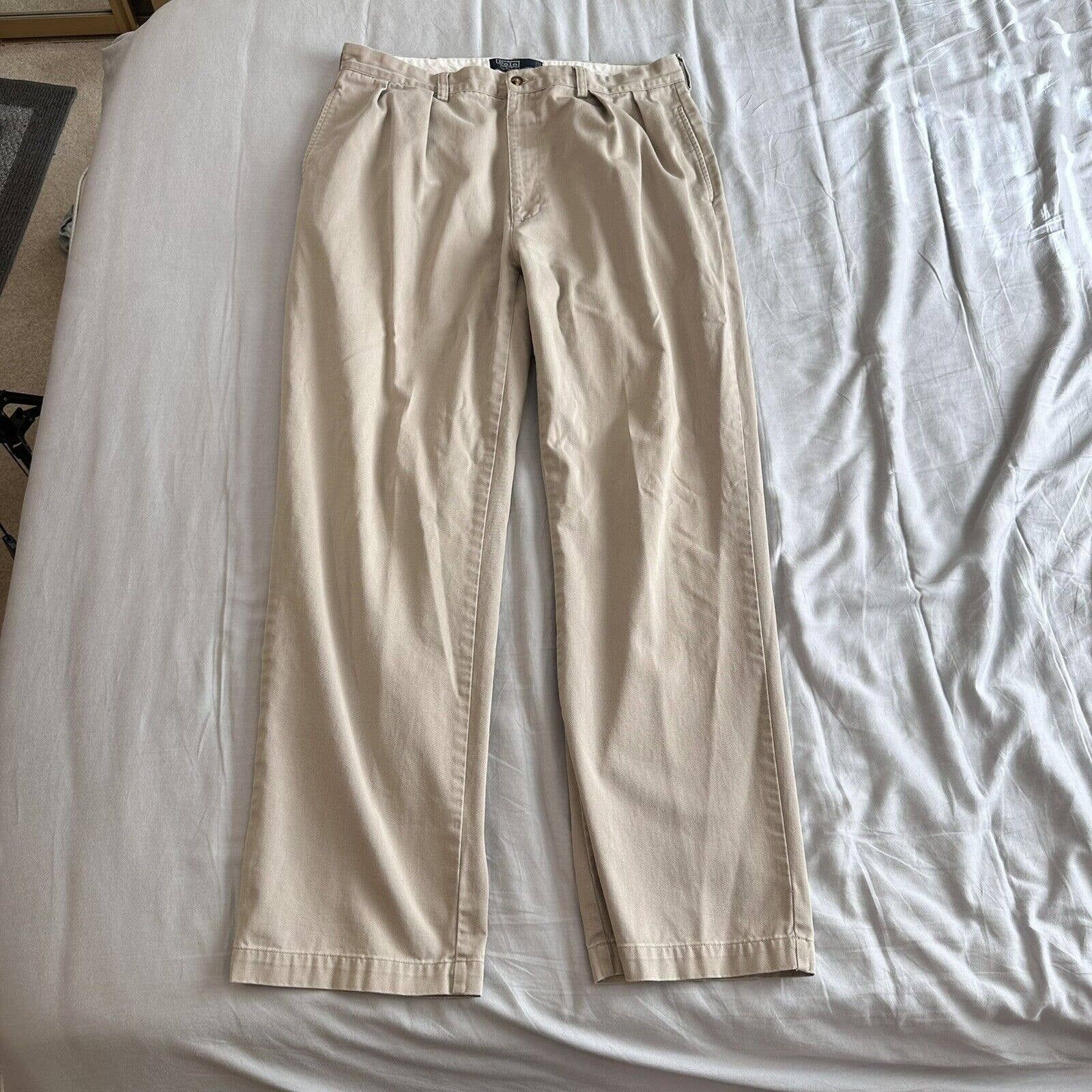 Polo Ralph Lauren Polo Ralph Lauren Chinos Mens 38 Khaki Andrew pants Vintage | Grailed