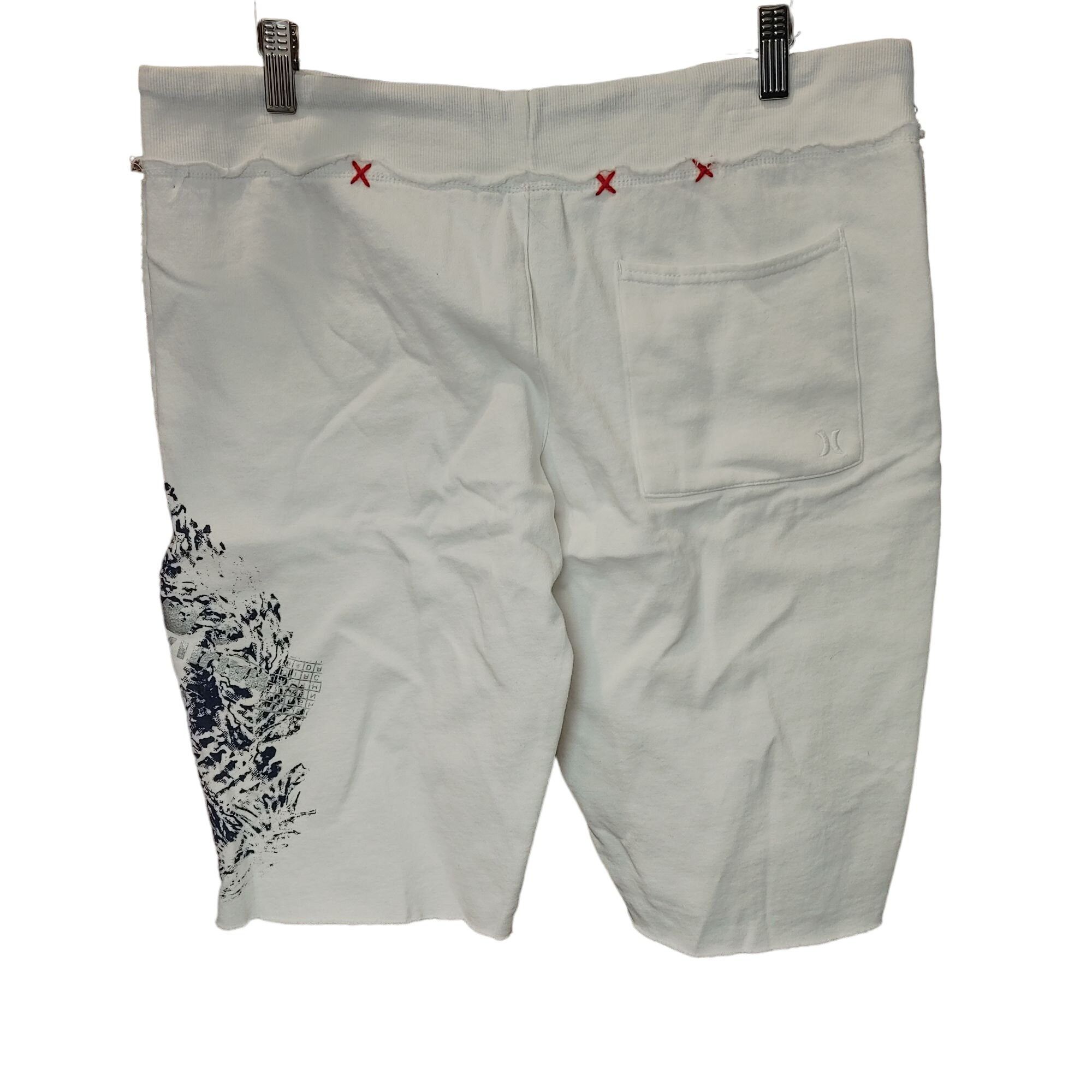 Hurley Hurley Men's White Drawstring Medium Length Board Shorts Lar ...