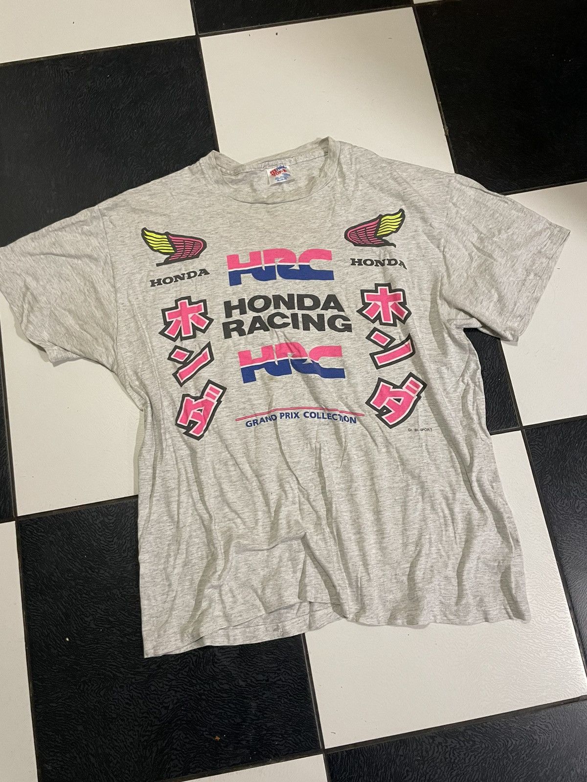 Honda × Vintage Honda HRC japan grand prix 90s racing vintage tshirt | Grailed