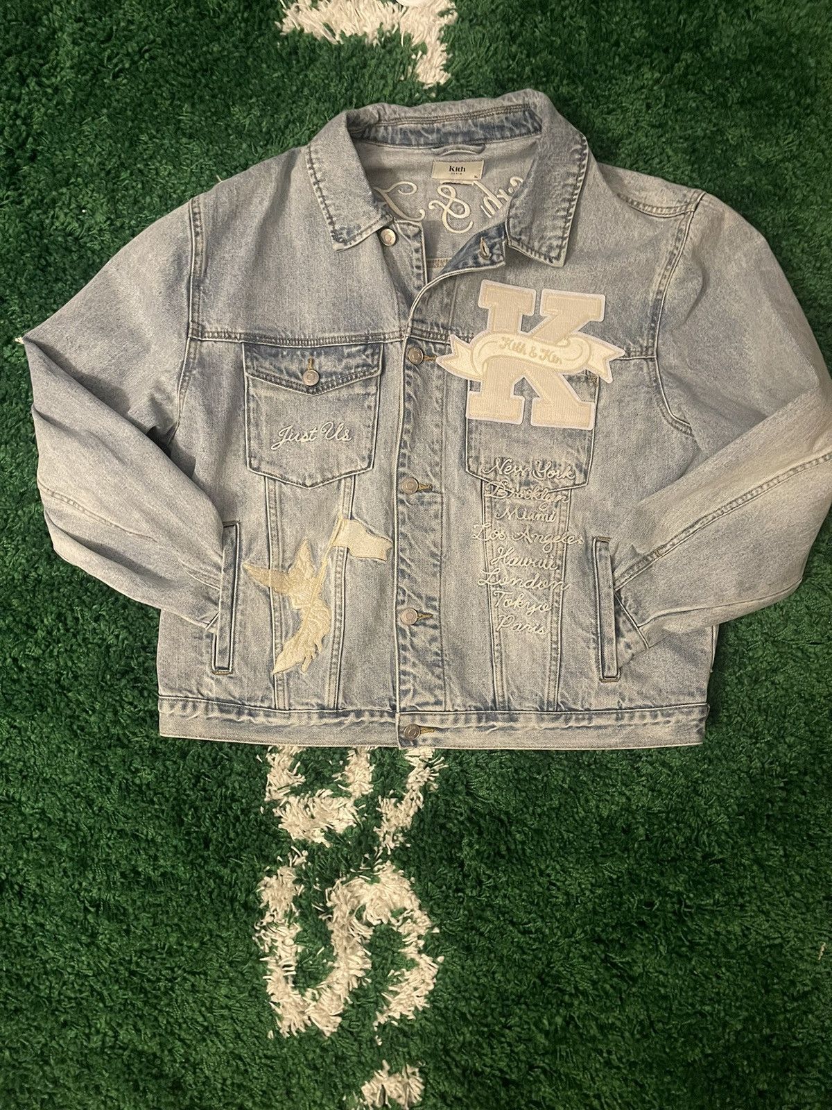 Kith Kith Embroidered Centre Denim Jacket | Grailed