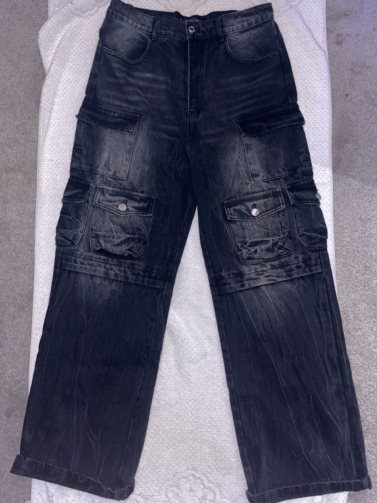 Half Evil × Japanese Brand × Streetwear HALF EVIL 10 Pocket jeans | Grailed