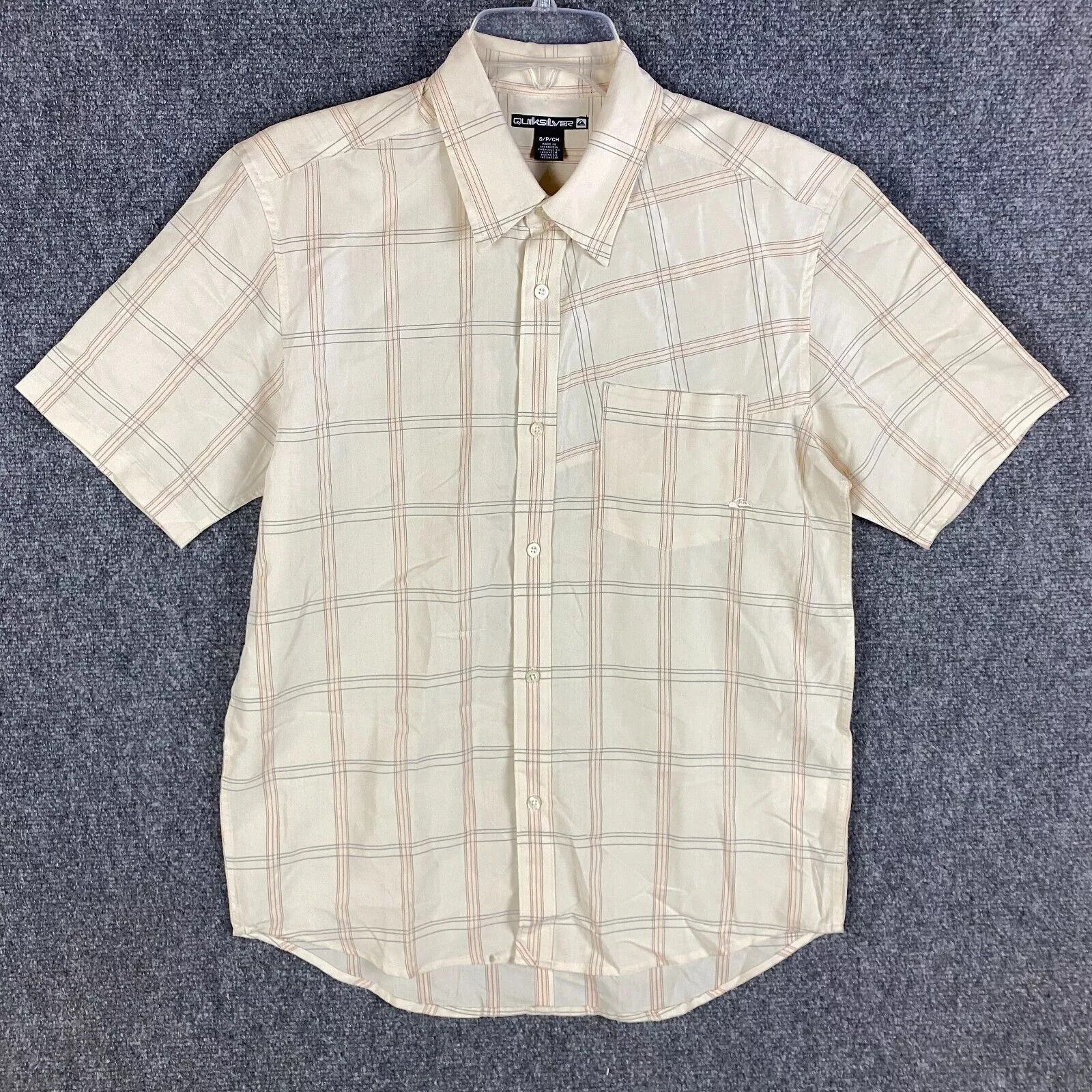 Quicksilver Quicksilver Button Up Shirt Men's Small Polynosic Rayon ...