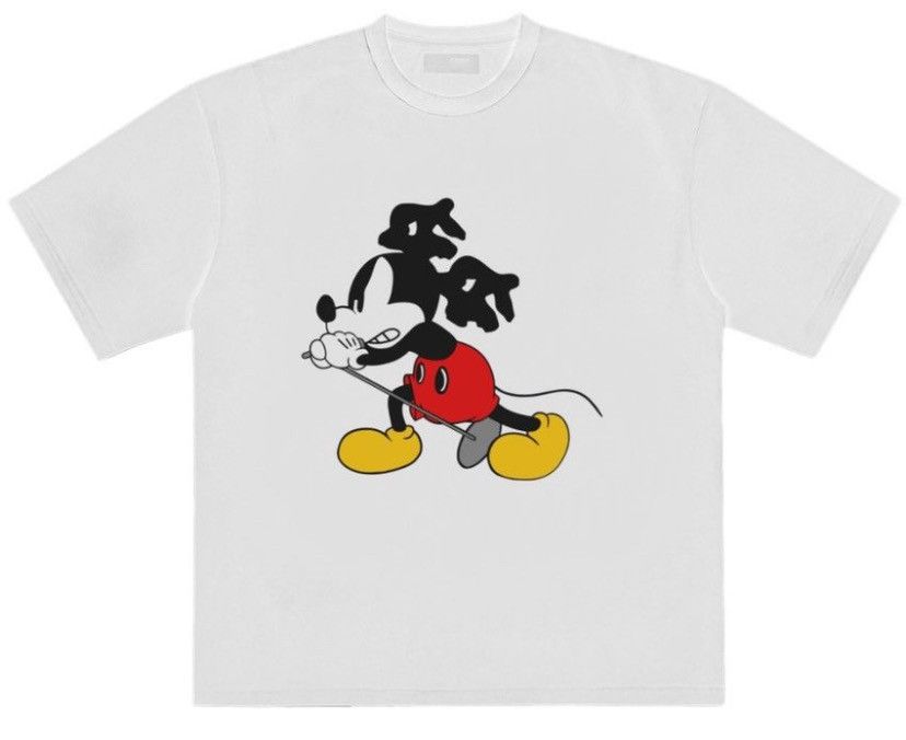 Streetwear Bruce Ray Condone Mickey Mouse Tee Shirt White | Grailed