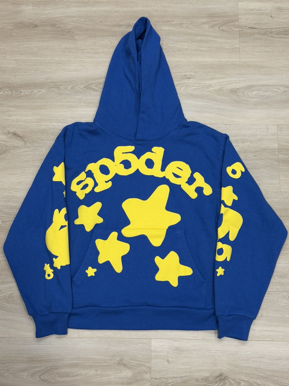 Sp5der Spider Beluga TC Blue Hoodie- XXL Brand New | Grailed