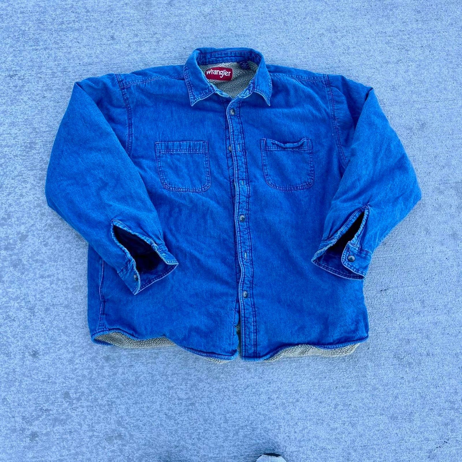 Wrangler Vintage denim wrangler chore jacket | Grailed