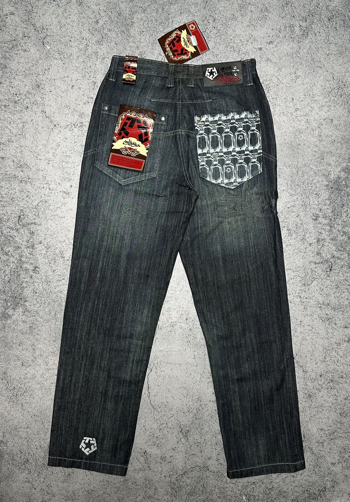 Tribal Streetwear × Vintage Vintage Tribal Denim Rap Jeans Hip Hop ...