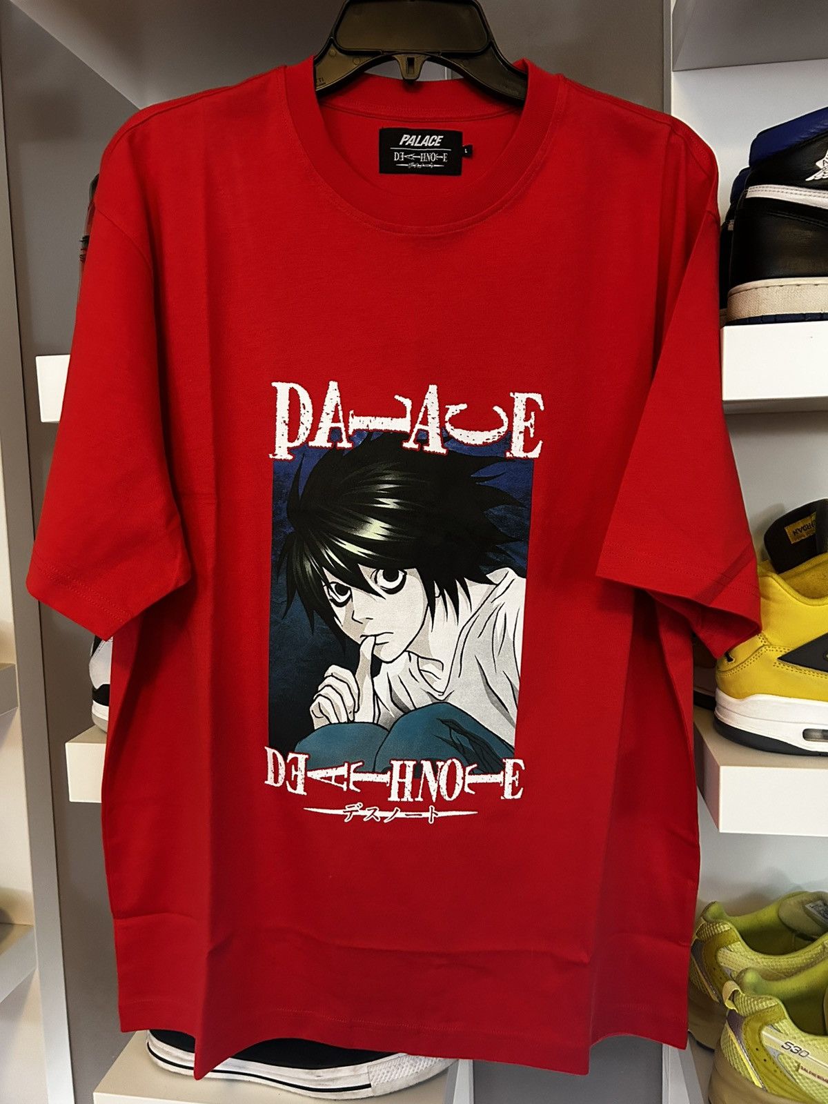 Palace × Streetwear Palace x Death Note T Shirt Red Size L | Grailed