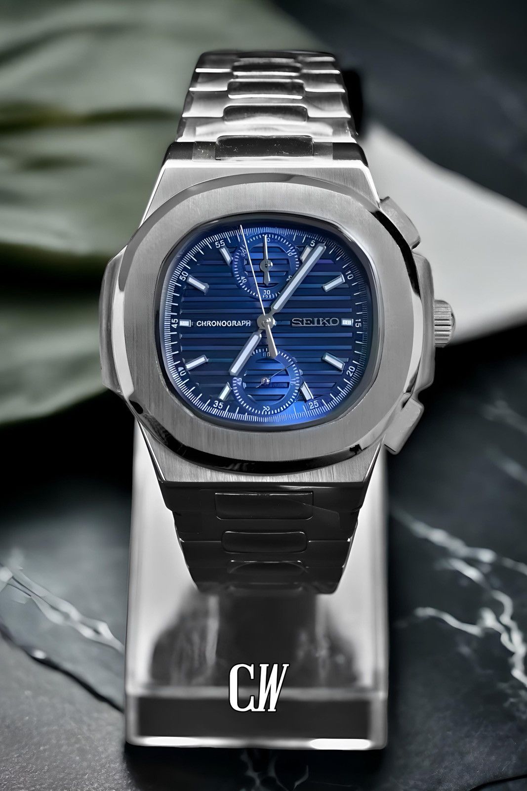 Seiko Seikonaut luxury custom “nautilus” watch | Grailed