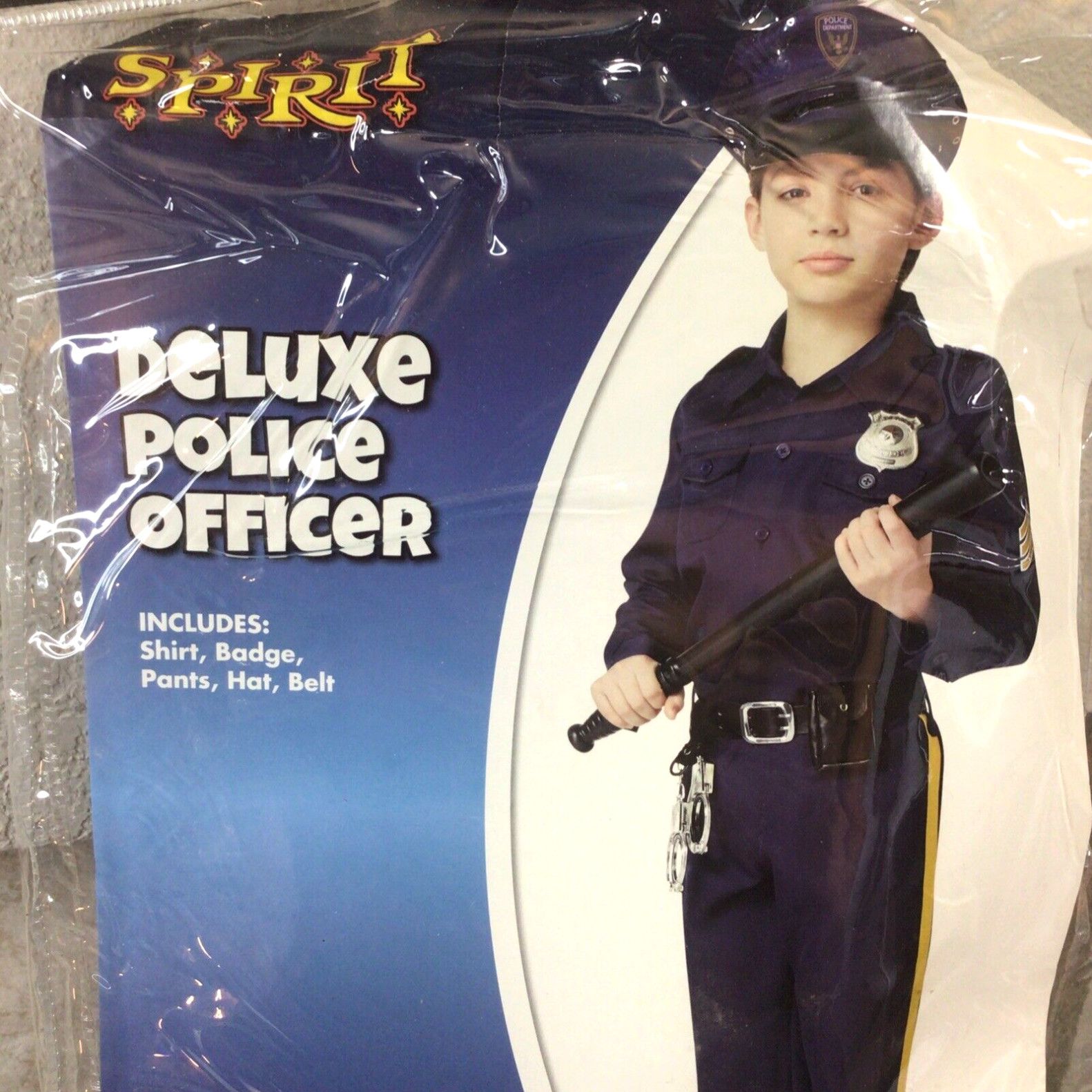 Police Spirit Halloween Costume Deluxe Police Officer Childs Small 4-6 ...