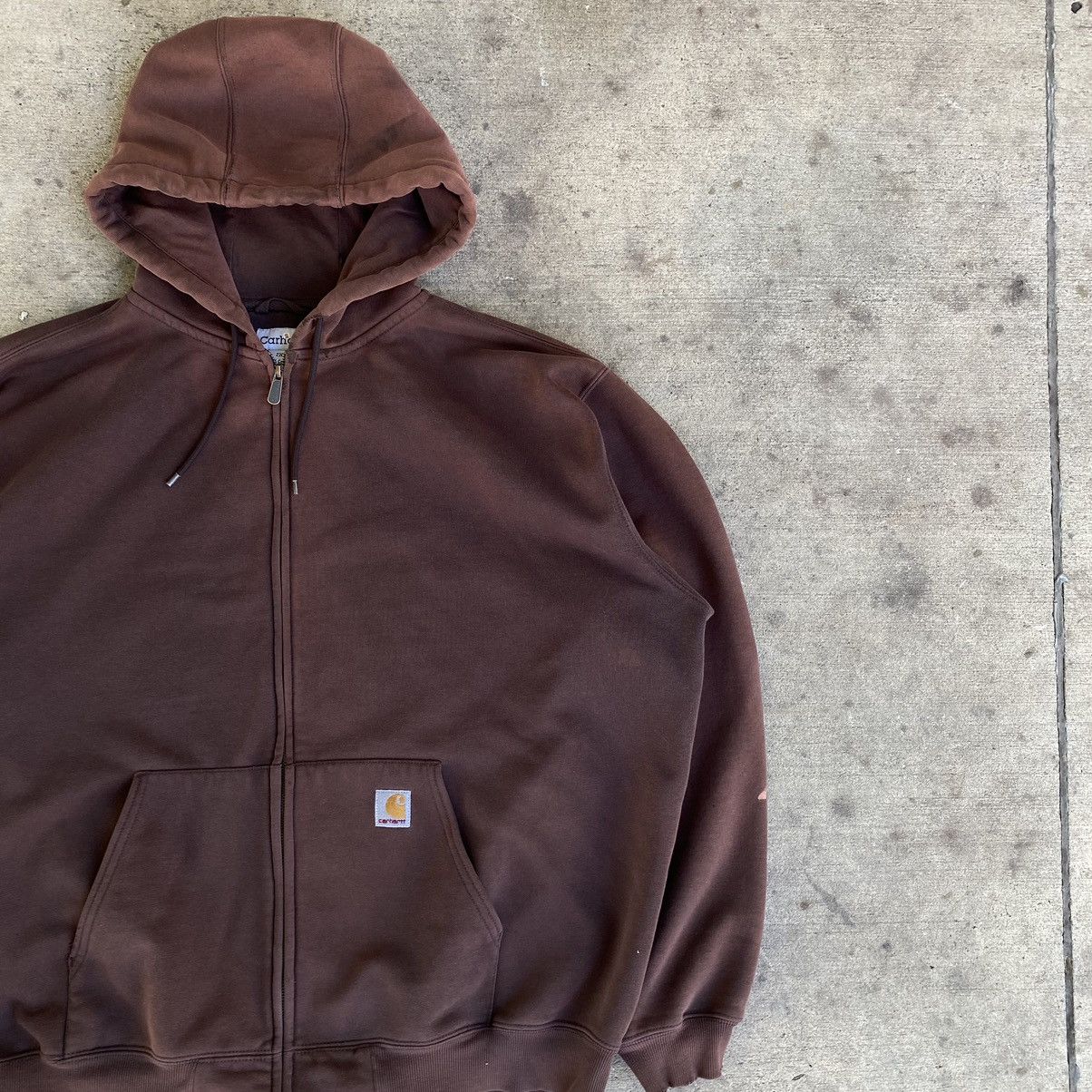 Carhartt × Vintage Carhartt Faded Brown Zip-Up Jacket | Grailed