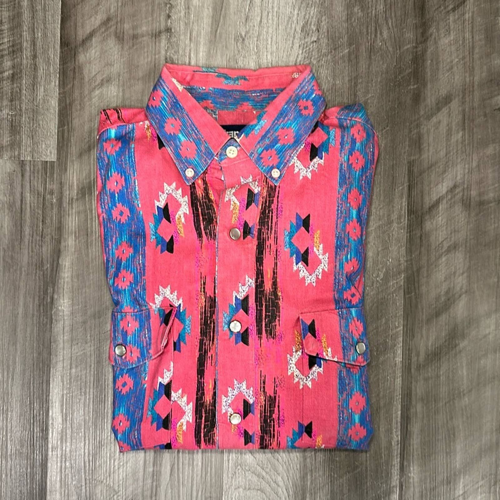 Wrangler Wrangler Cowboy Cut Regular Fit X-Long Tails Pearl Snap | Grailed