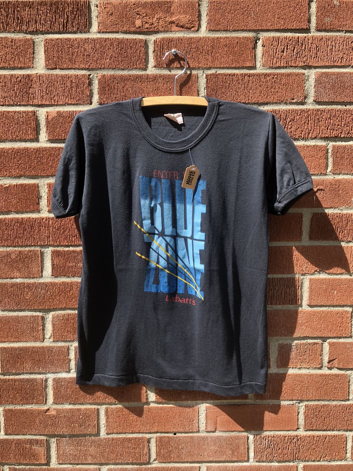 Vintage Vintage 80’s Beer Labatts Blue Zone Ringer tee | Grailed