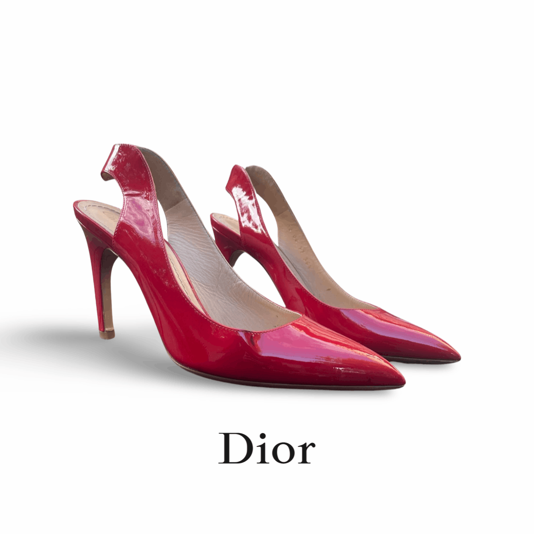 Dior Red Varnish Christian Dior Heels Pump | Grailed