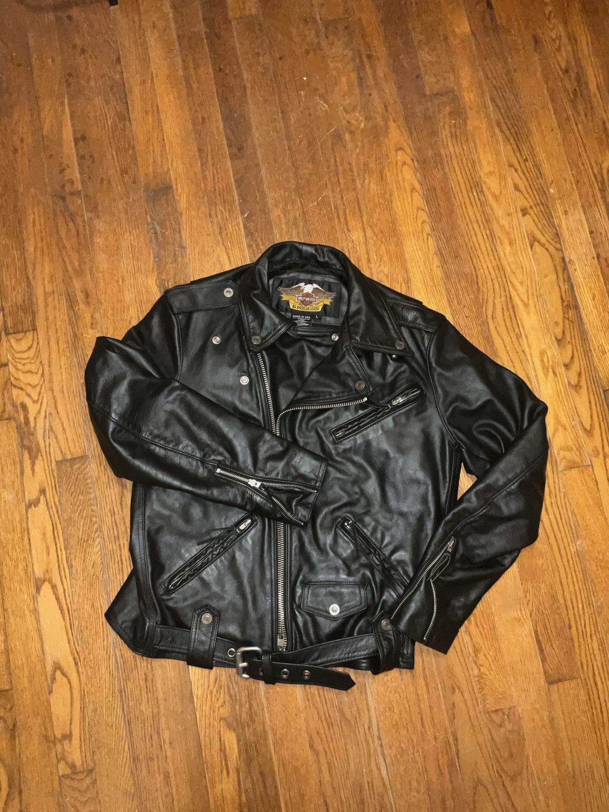 Harley Davidson Men’s Harley Davidson Shovelhead Leather Motorcycle ...