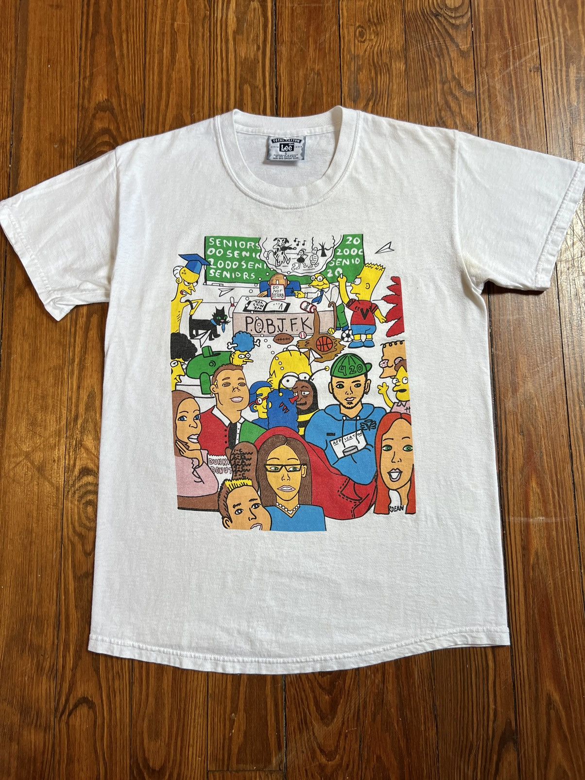 The Simpsons × Vintage Vintage Plainview JFK Shirt Bart Simpson Cartoon ...