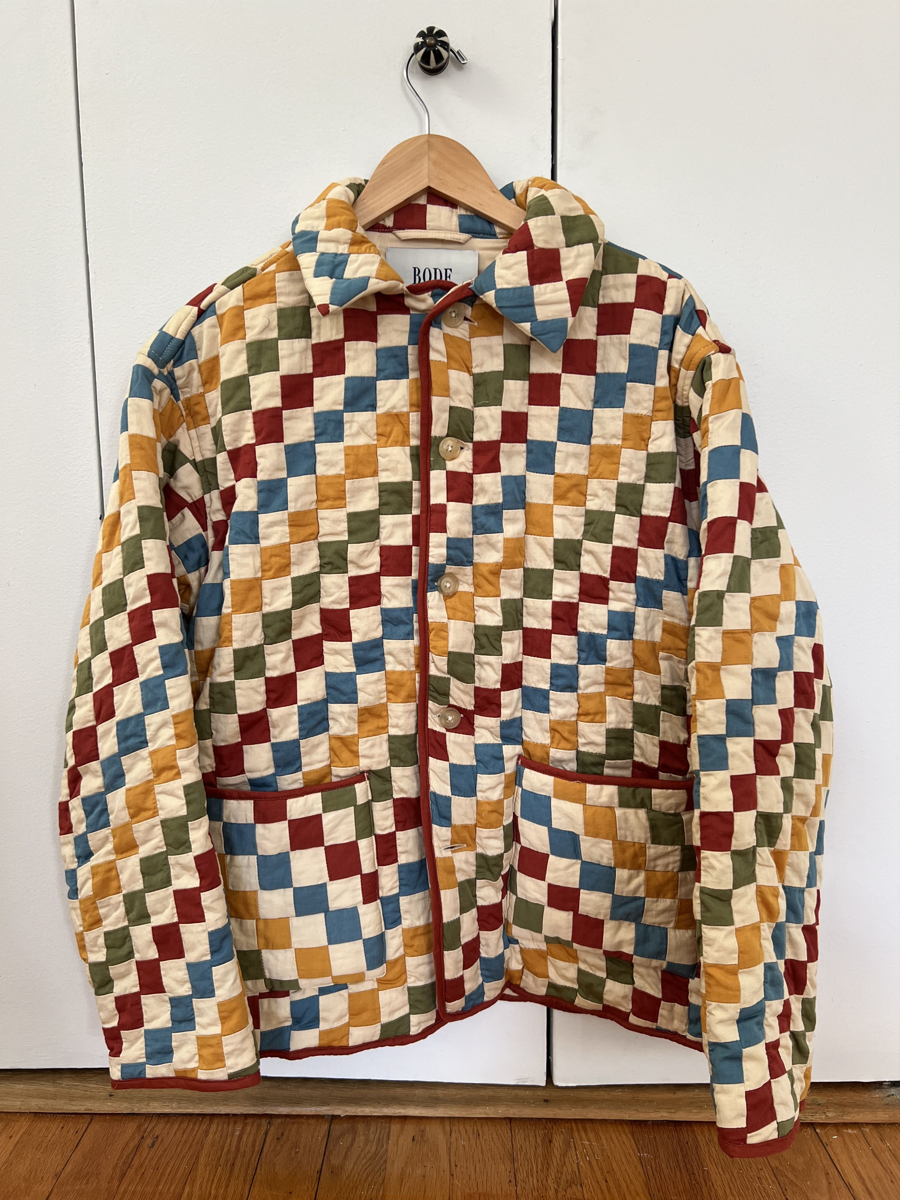 Bode Bode Multicolor Stamp Quilted Jacket | Grailed